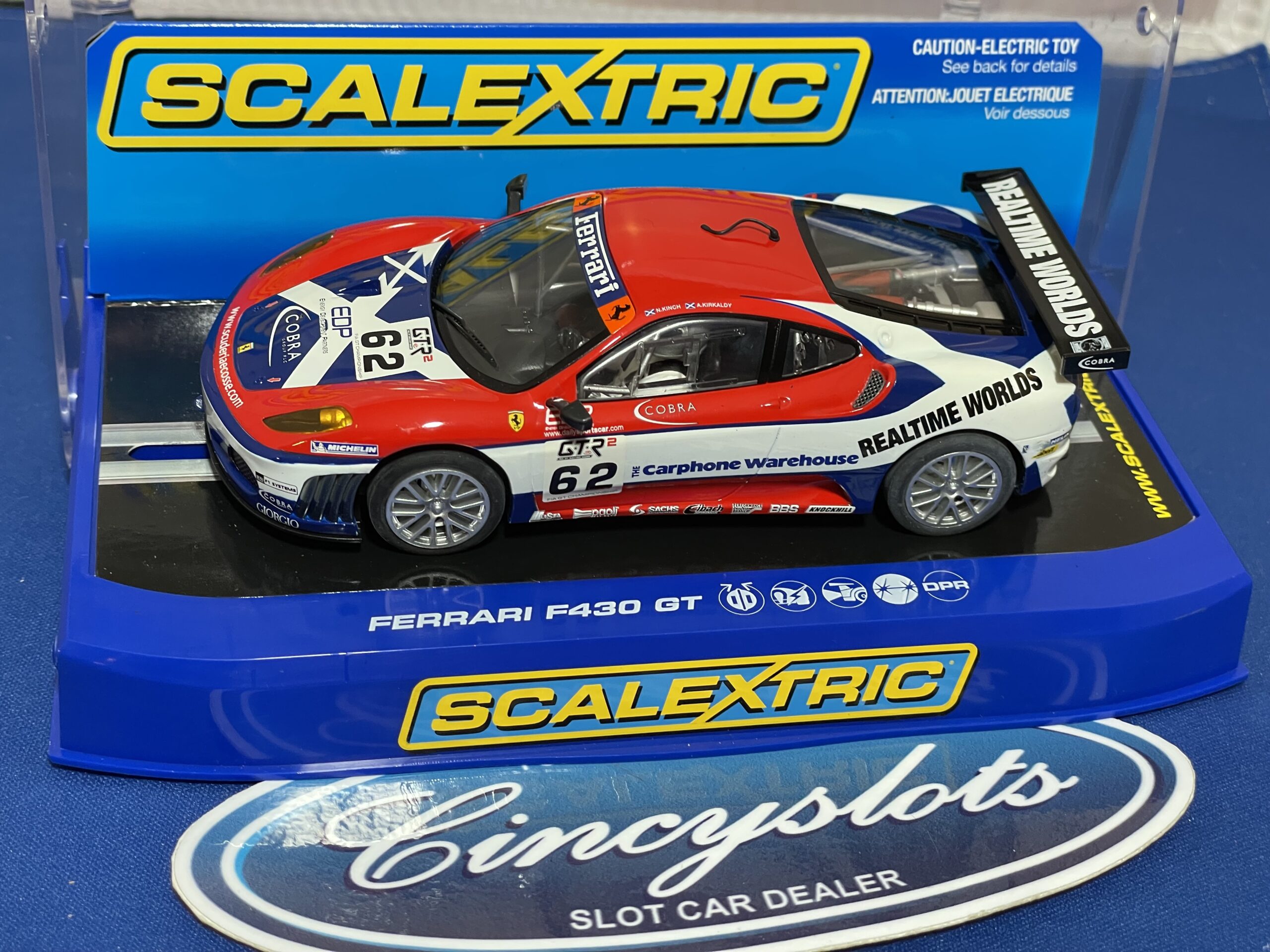 Scalextric C2804 Ferrari F430, Lightly Used.