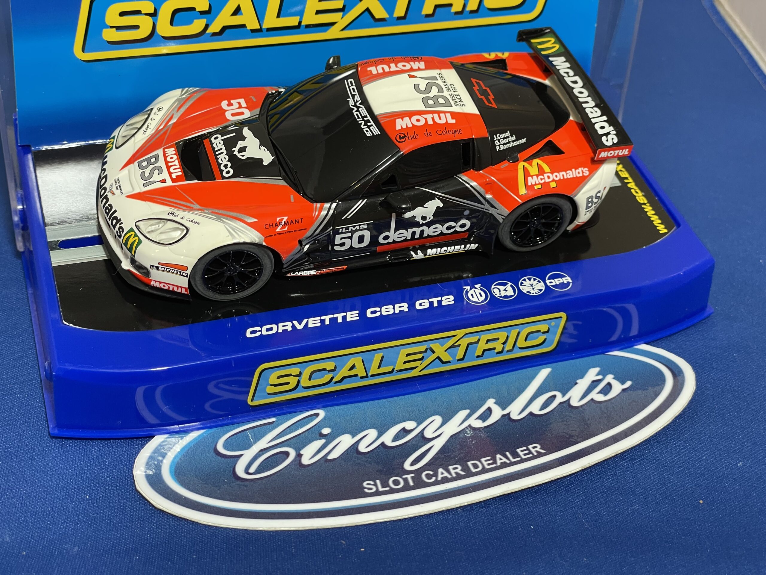 Scalextric C3280 Corvette C6R, Lightly Used.
