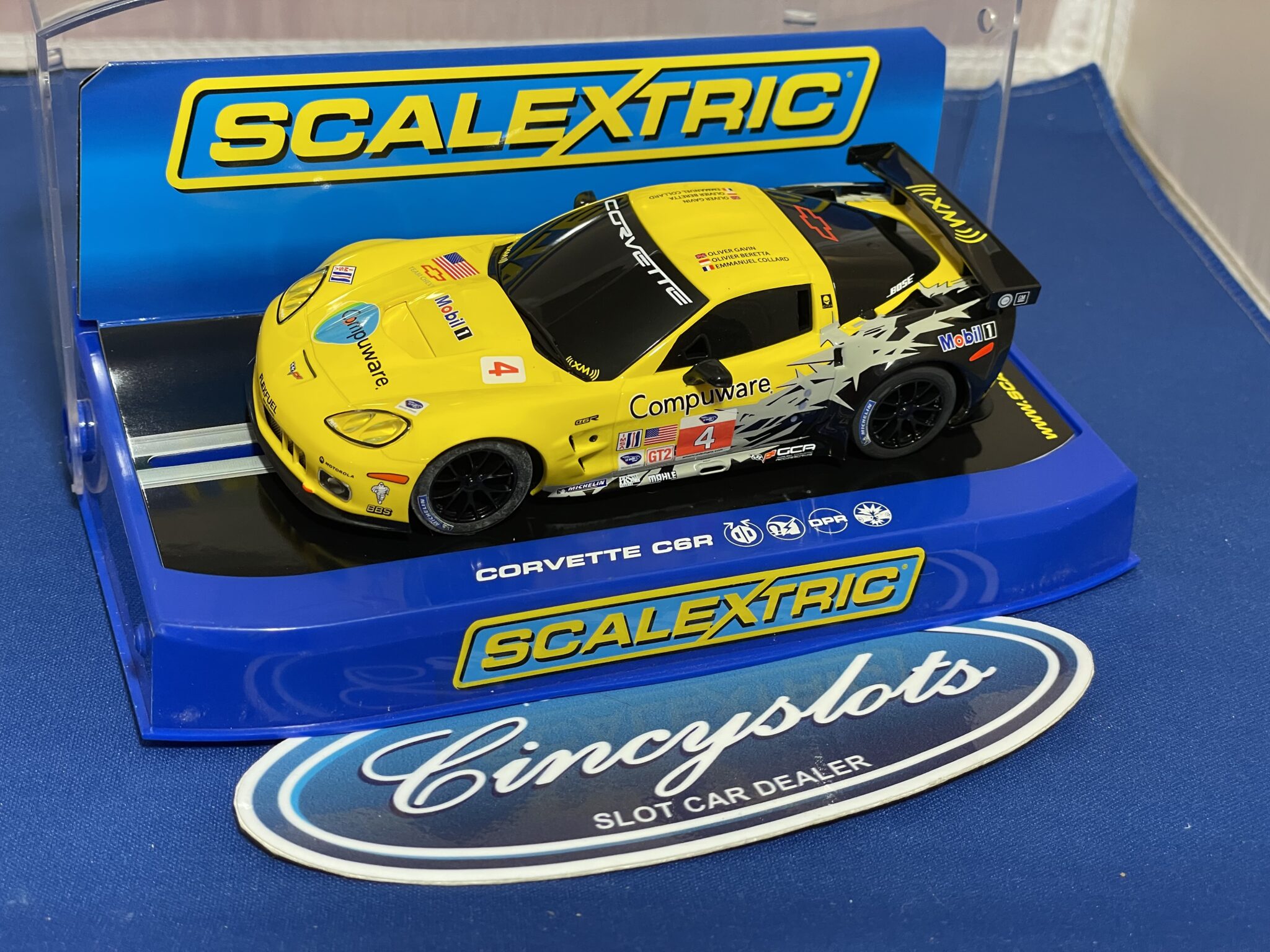 Scalextric C3185 Corvette C6R, Lightly Used.