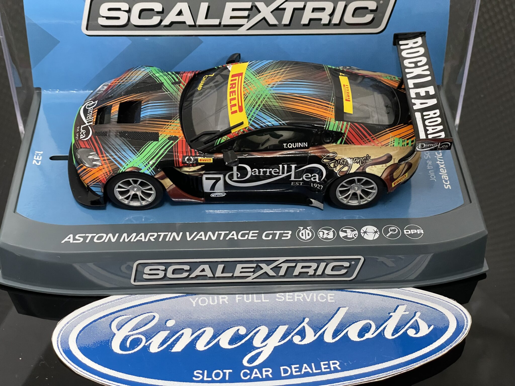 Scalextric C3856 Aston Martin Vantage 1/32 Slot Car.