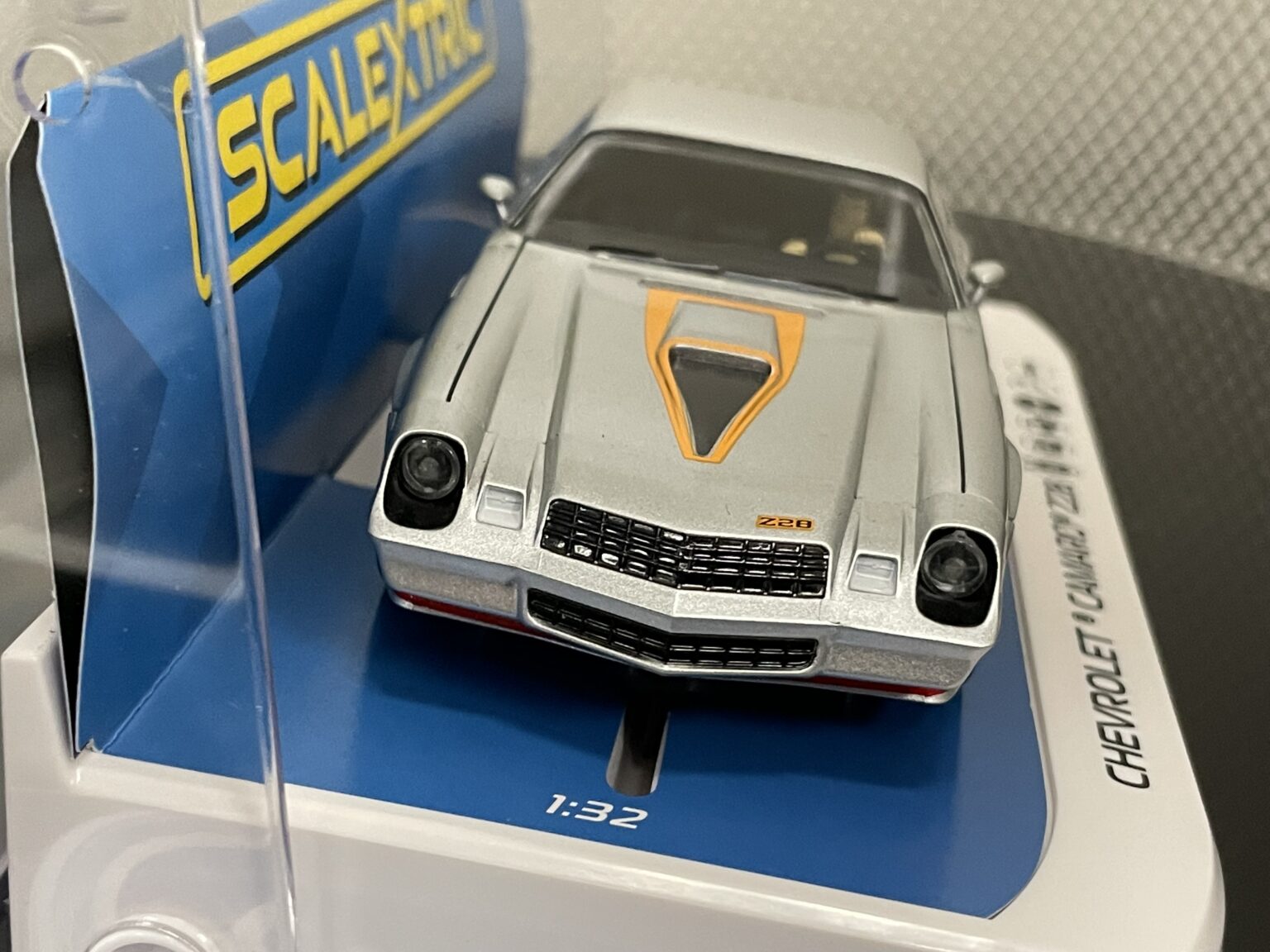 Scalextric C4227 Chevrolet Camaro Z28, 1/32 Slot Car.