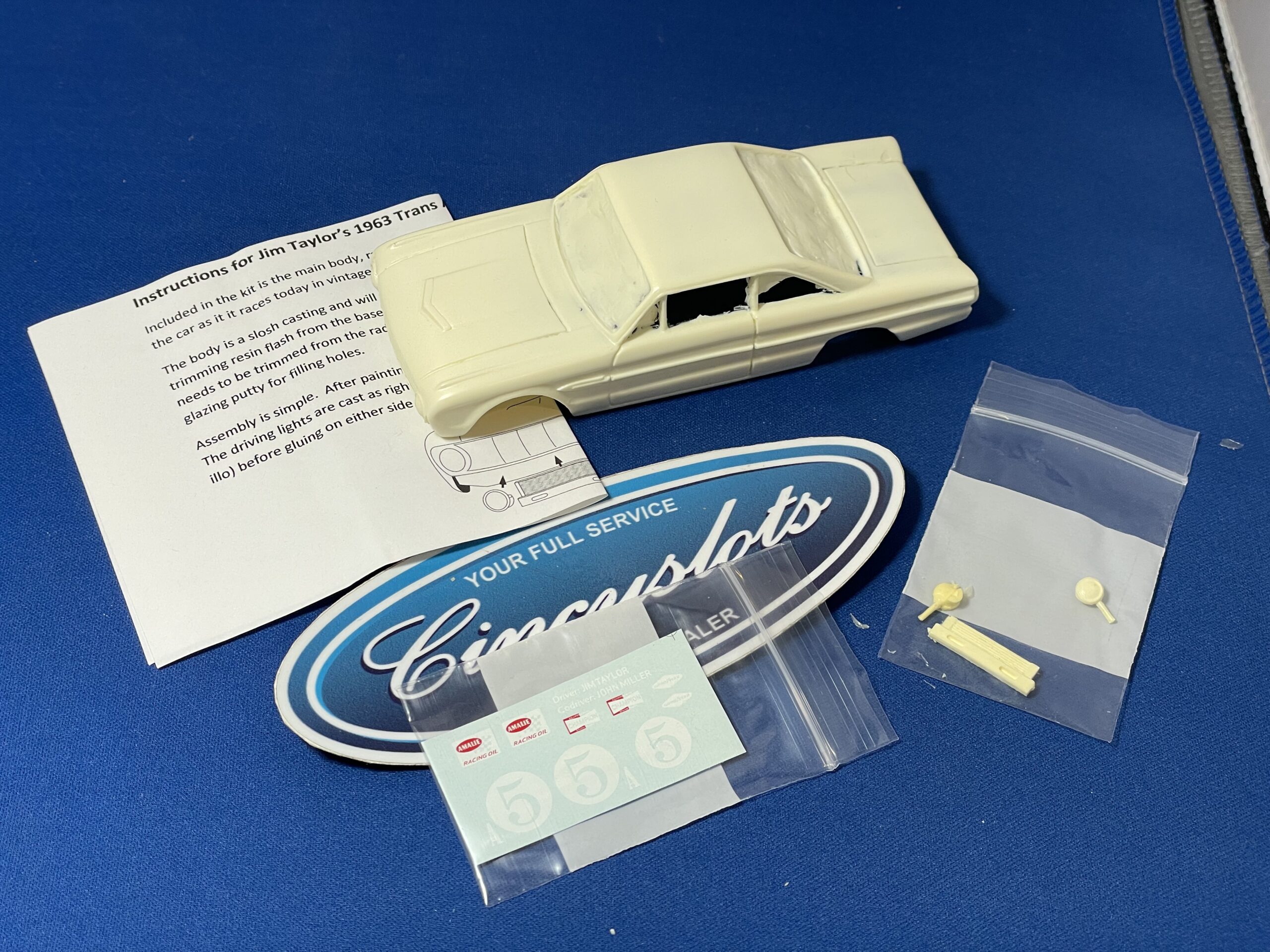 RMS Ford Falcon 1963 Resin Body w/Decals.