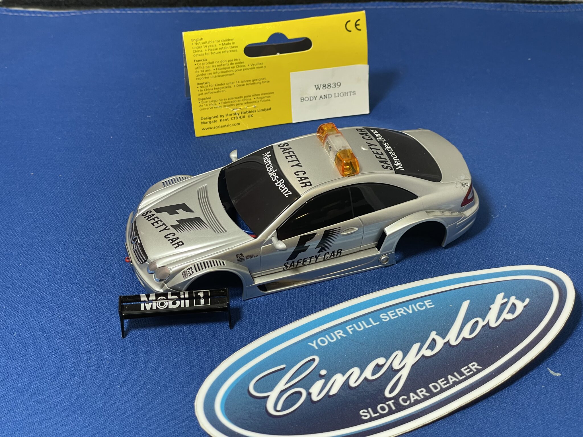 Scalextric W8839 Challenger Mercedes F1 Safety Car Body, Silver.