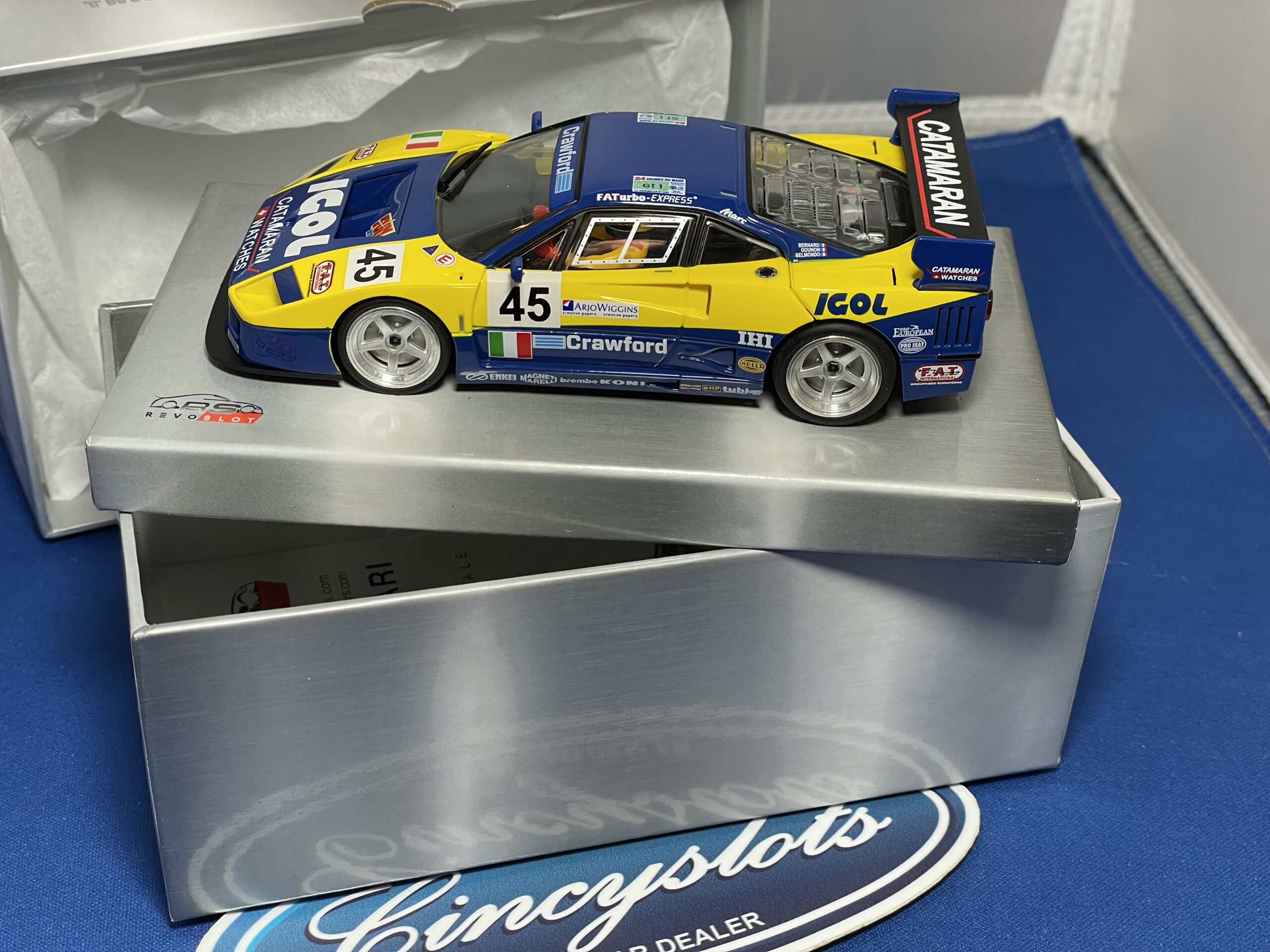 Revoslot RS0107 Ferrari F40 #45 1/32 Slot Car.