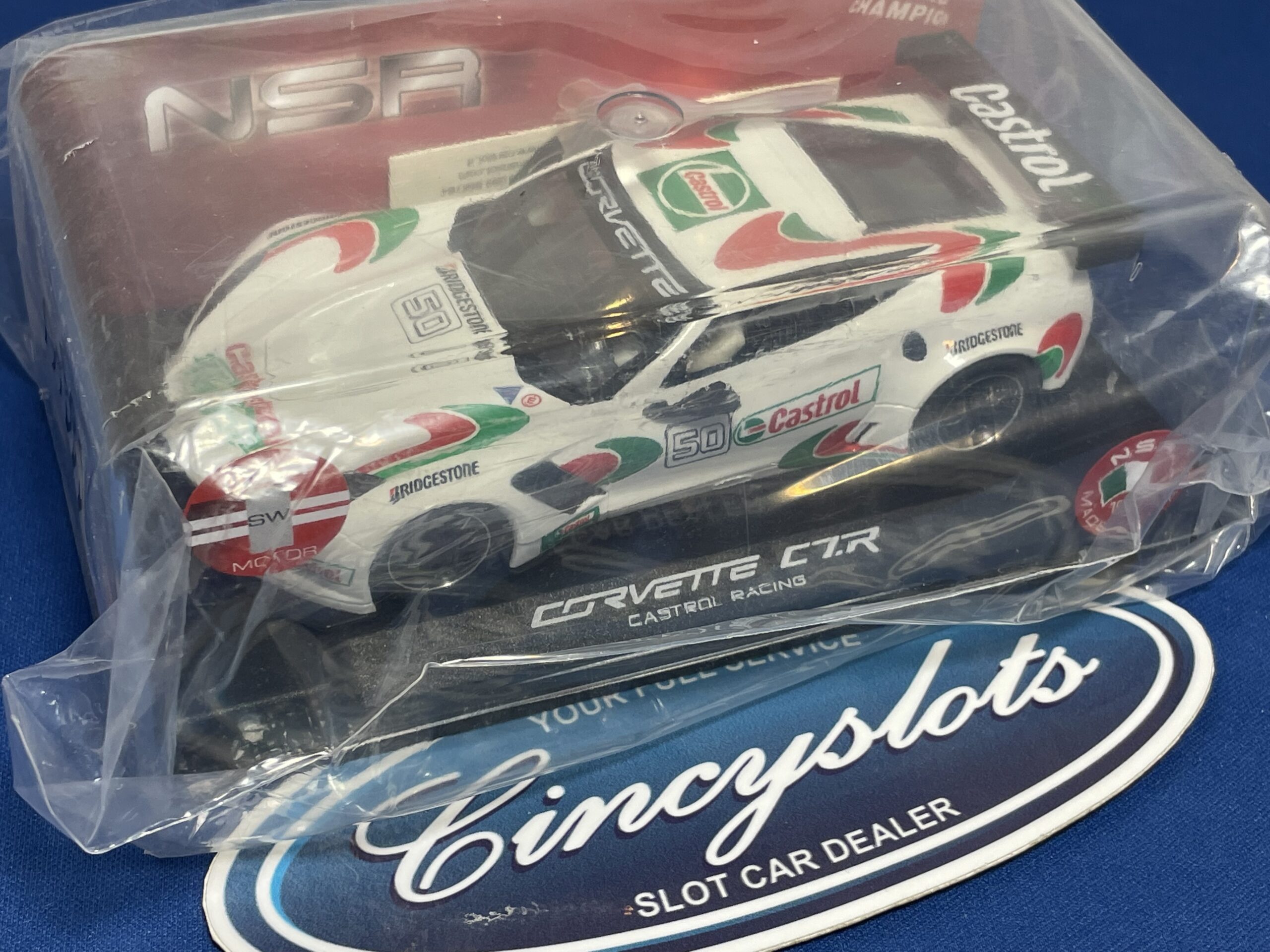 NSR 0108 Corvette C7R Castrol 1/32 Slot Car.