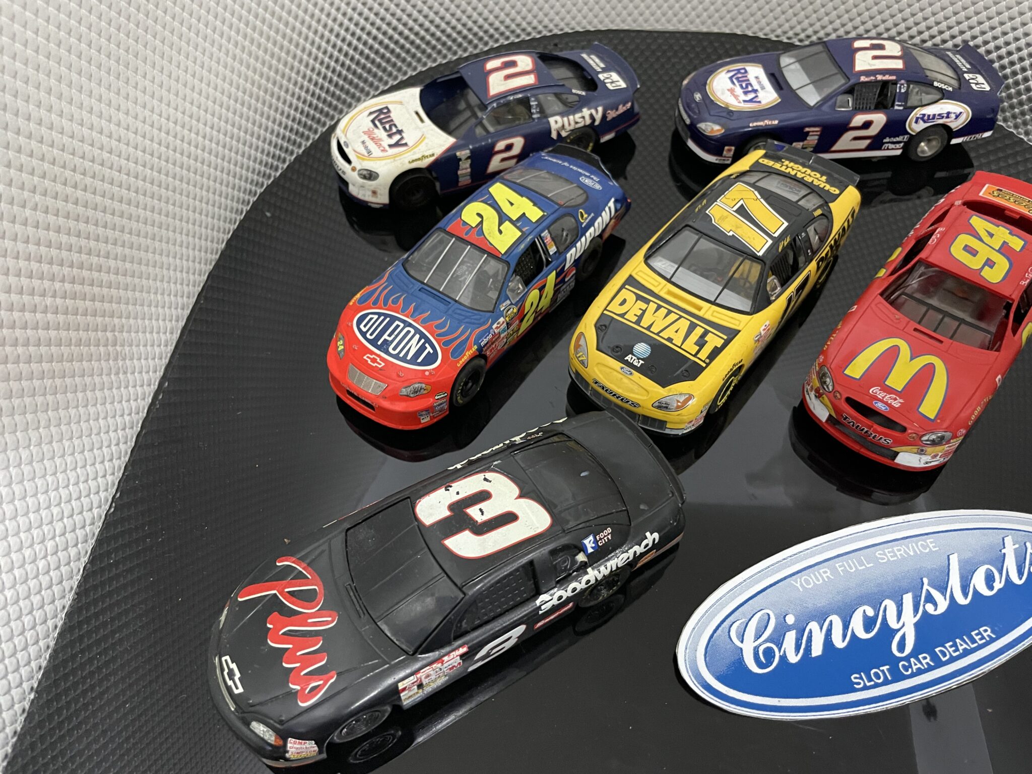 Scalextric Nascar JUNKYARD Lot. All Cars Run.