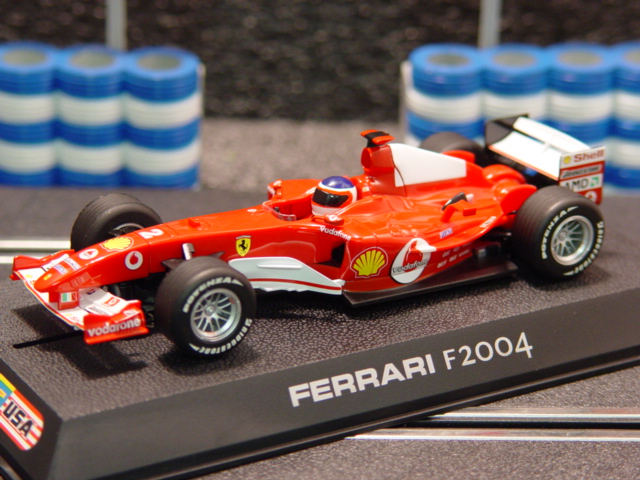 Scalextric C2677 Ferrari F1 Barrichello 2004, 1/32 Slot Car.
