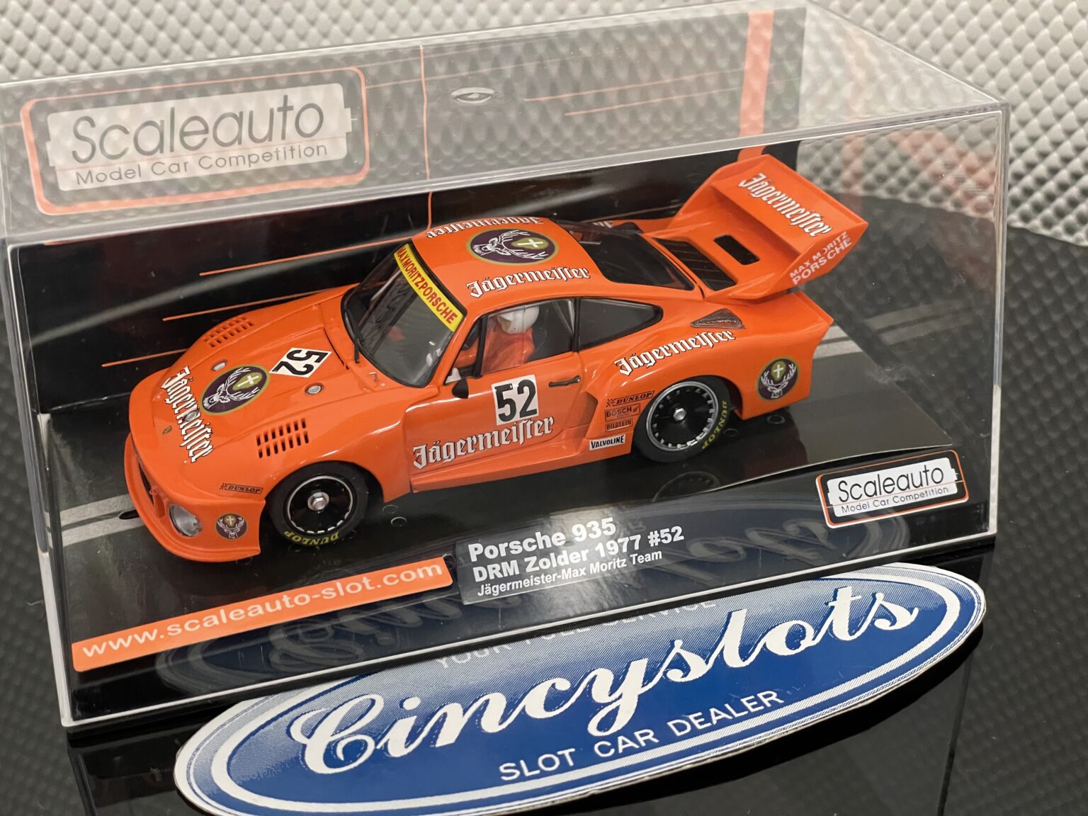 Scaleauto SC-6029 Porsche 935 Jägermeister Group 5 1/32 Slot Car.