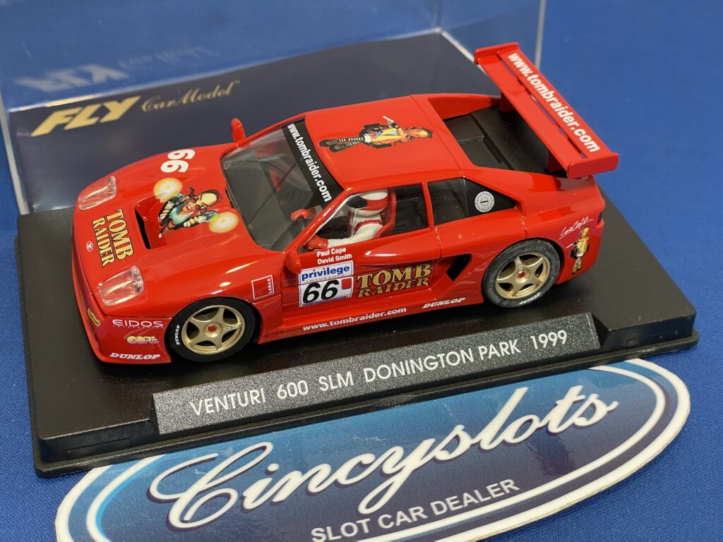 FLY A18 Tomb Raider Venturi 600, 1/32 Slot Car.