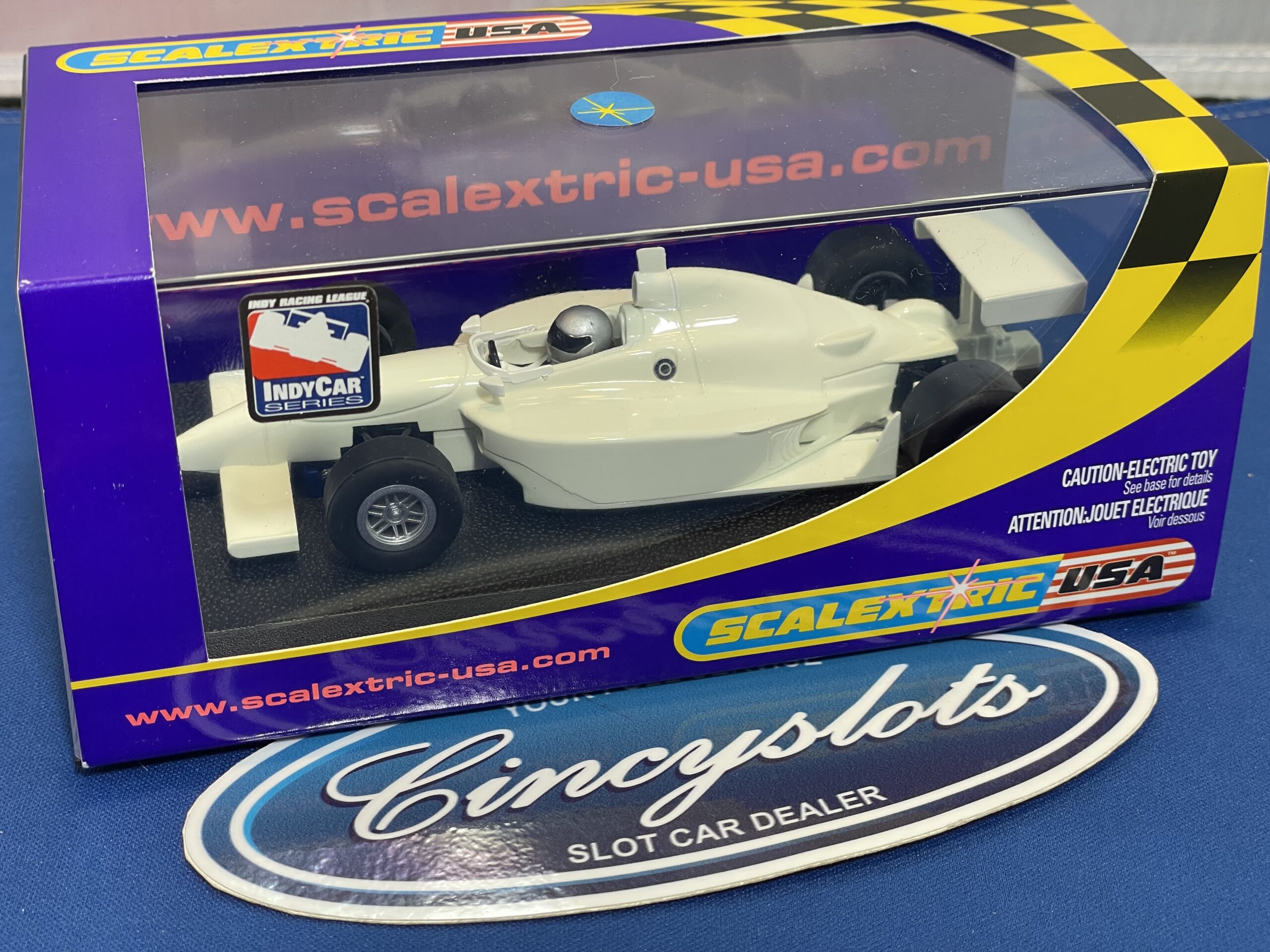 Scalextric C2548 IRL Plain White, 1/32 Slot Car.