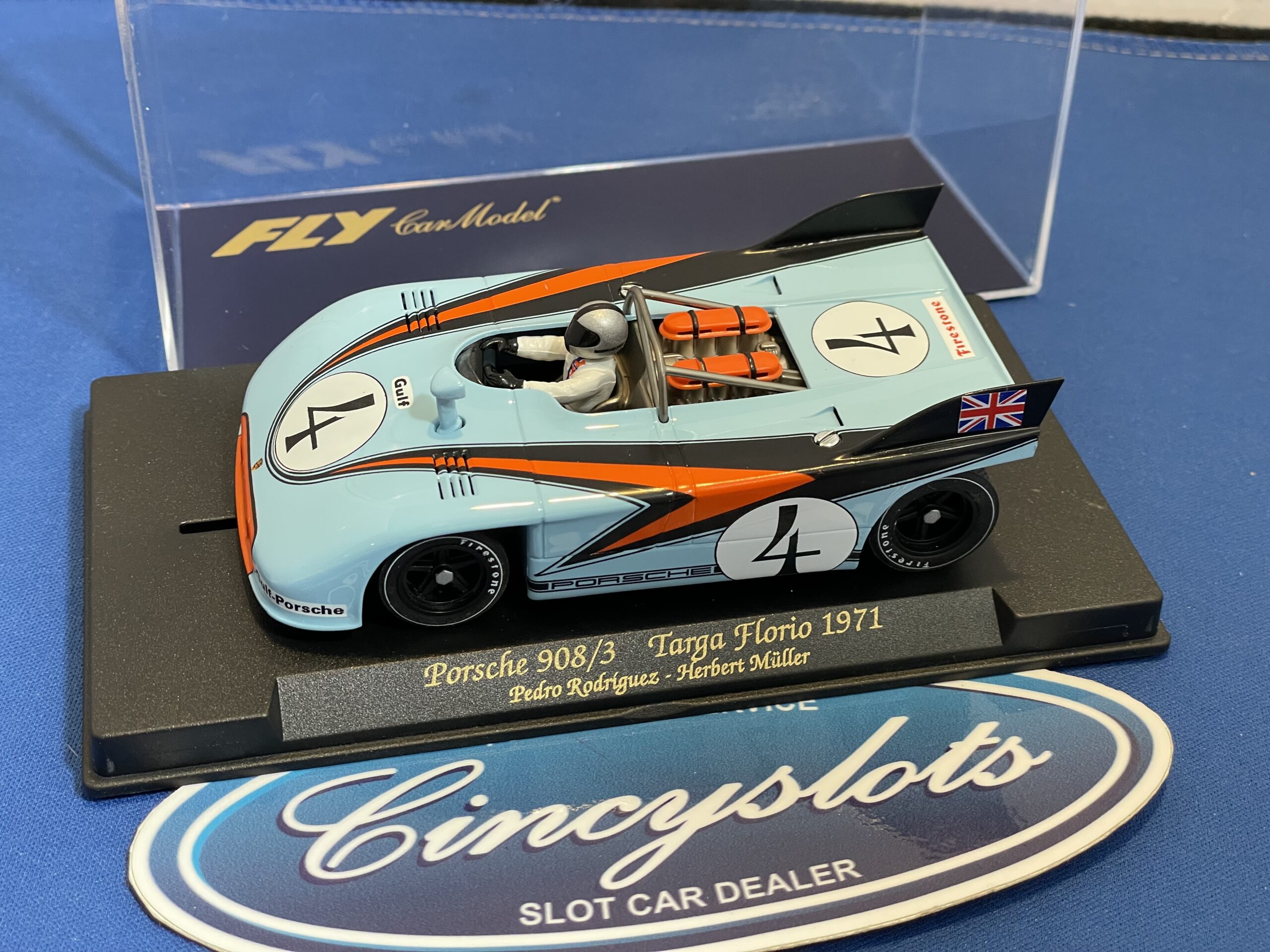 FLY C62 GULF Porsche 908/3, 1/32 Slot Car.