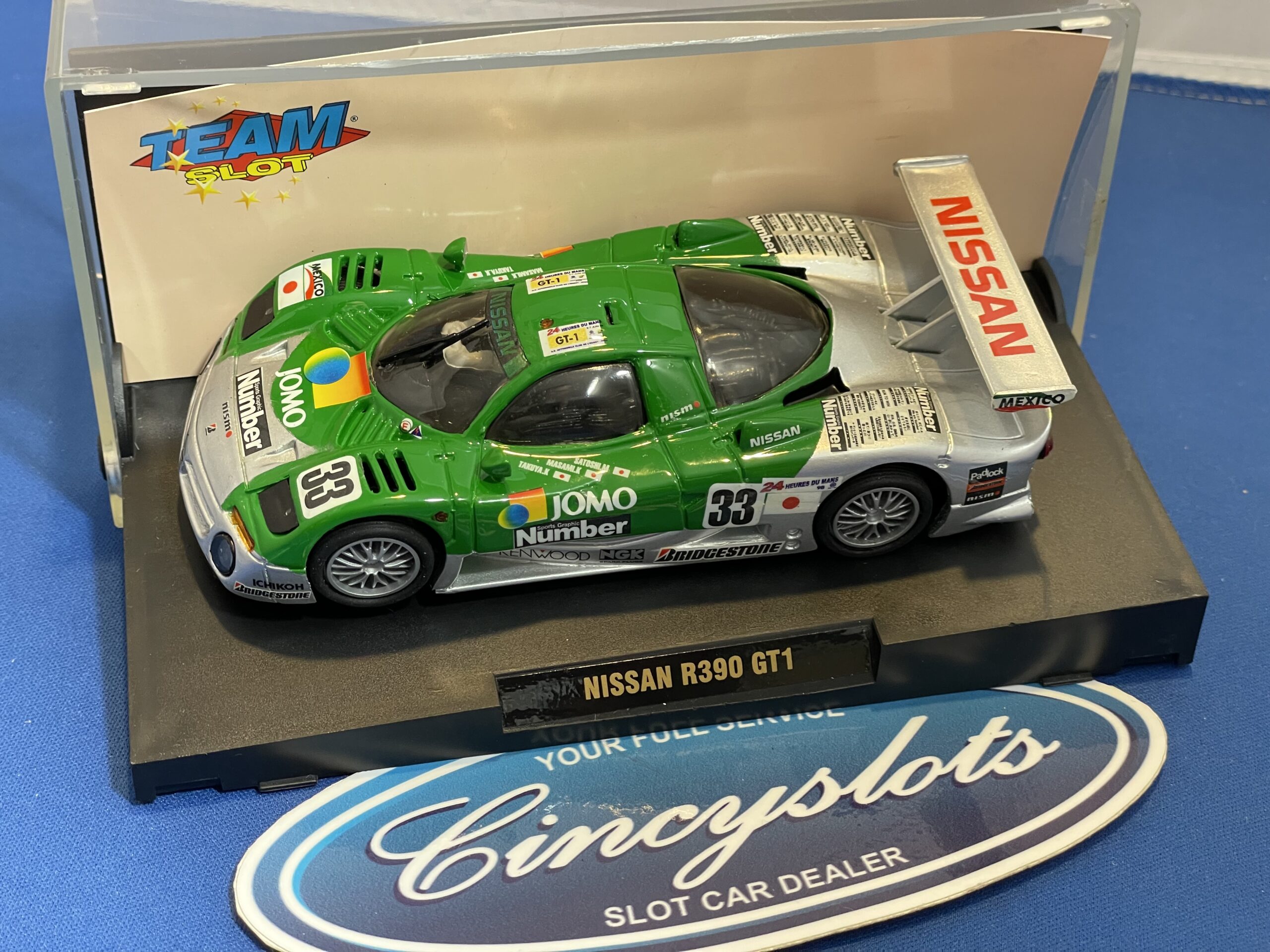Team Slot 10802 Nissan R390 GT1, Lightly Used 1/32 Slot Car.