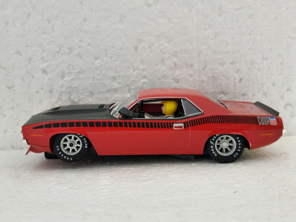 SCX Cuda Trans Am Rally Red Limited Edition, 1/32 Slot Car.