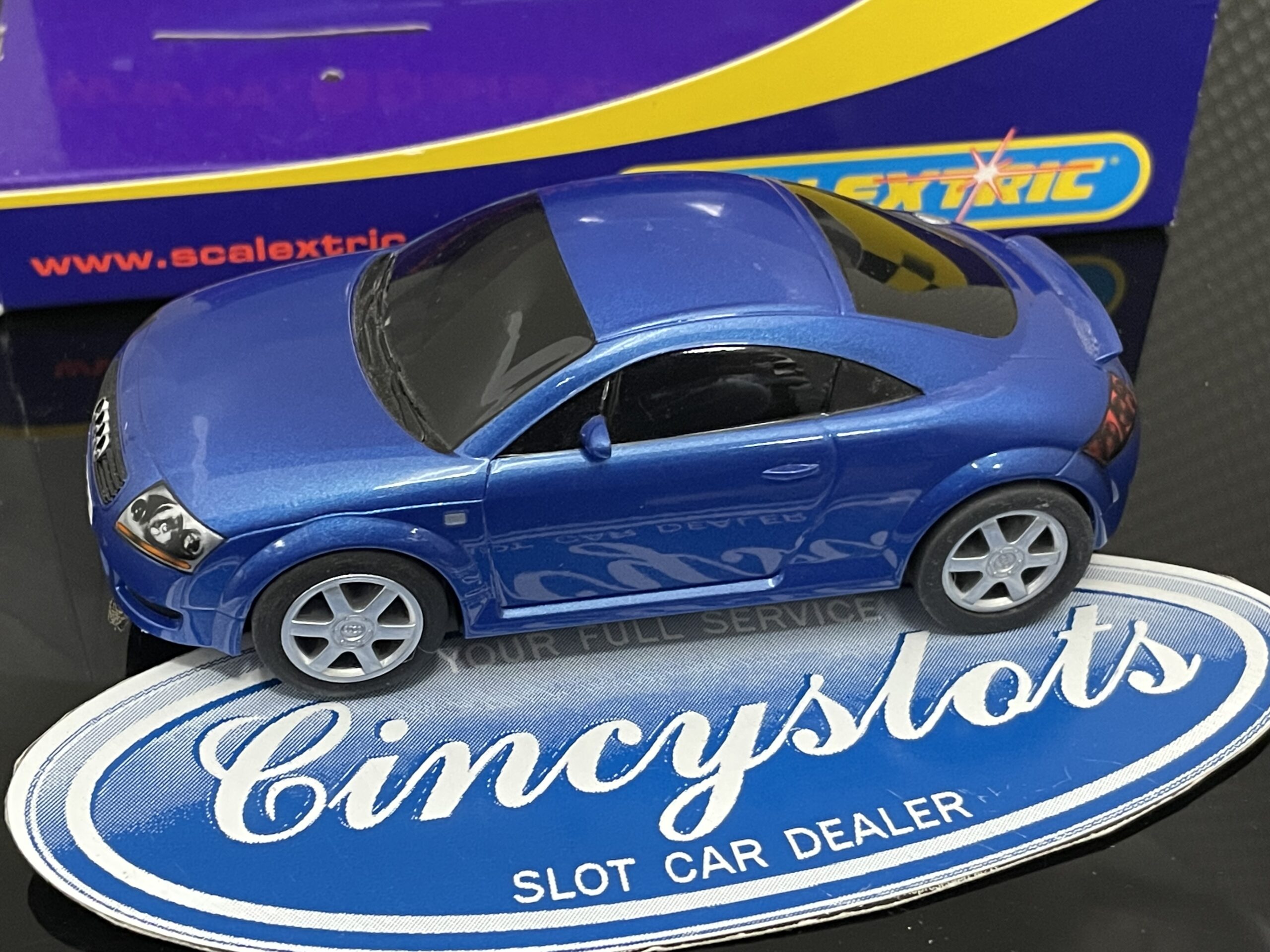 Scalextric Audi TT Blue Used.