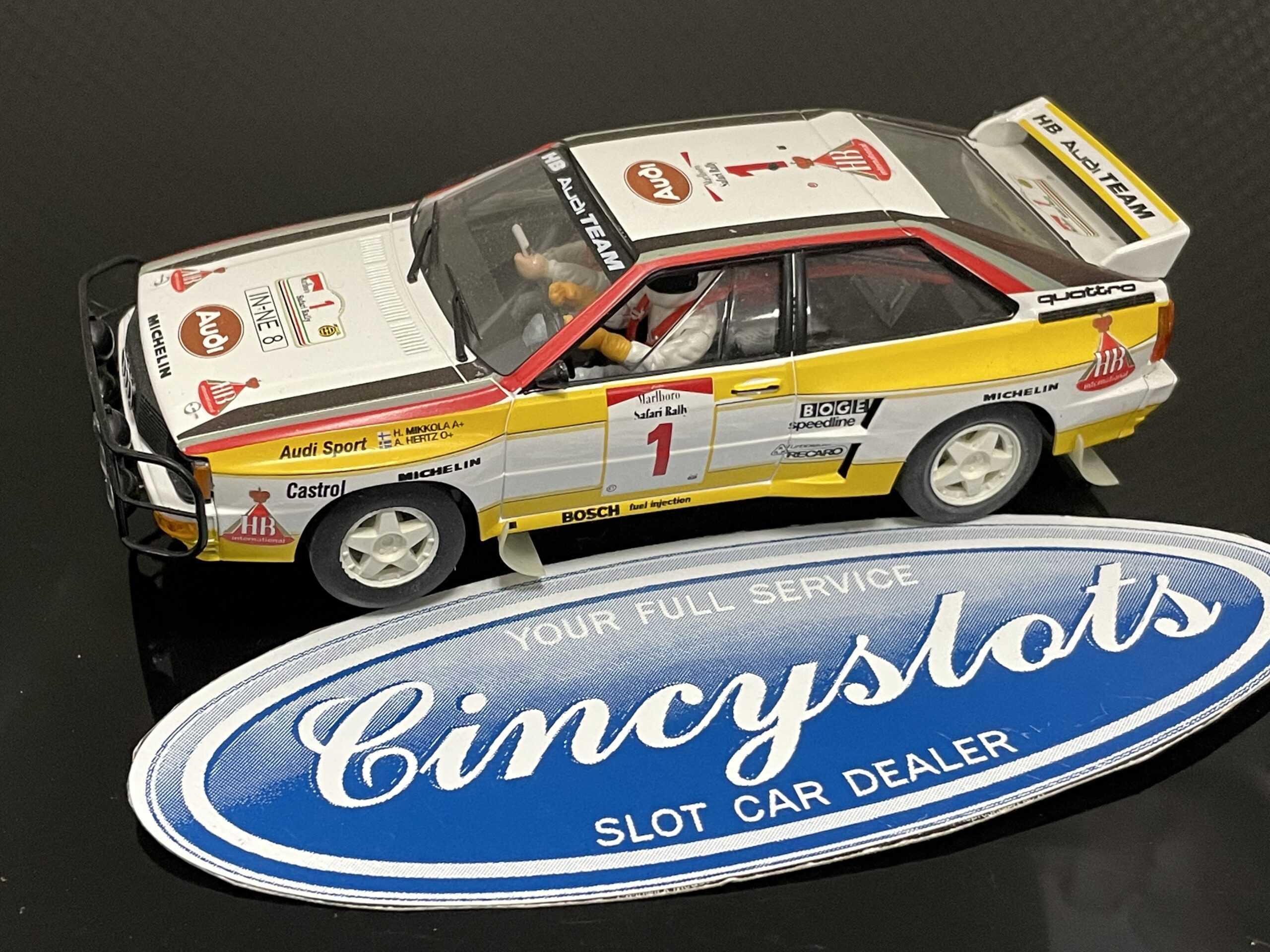 FLY Audi Quattro #1, 1/32 Slot Car. Used.