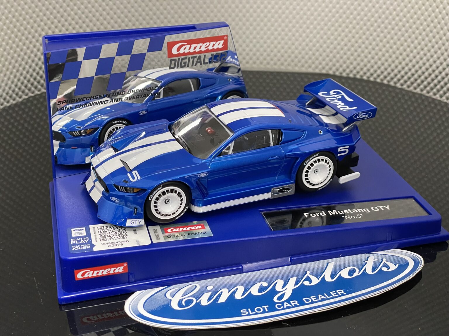Carrera D132 31082 Ford Mustang GTY, 1/32 Slot Car.