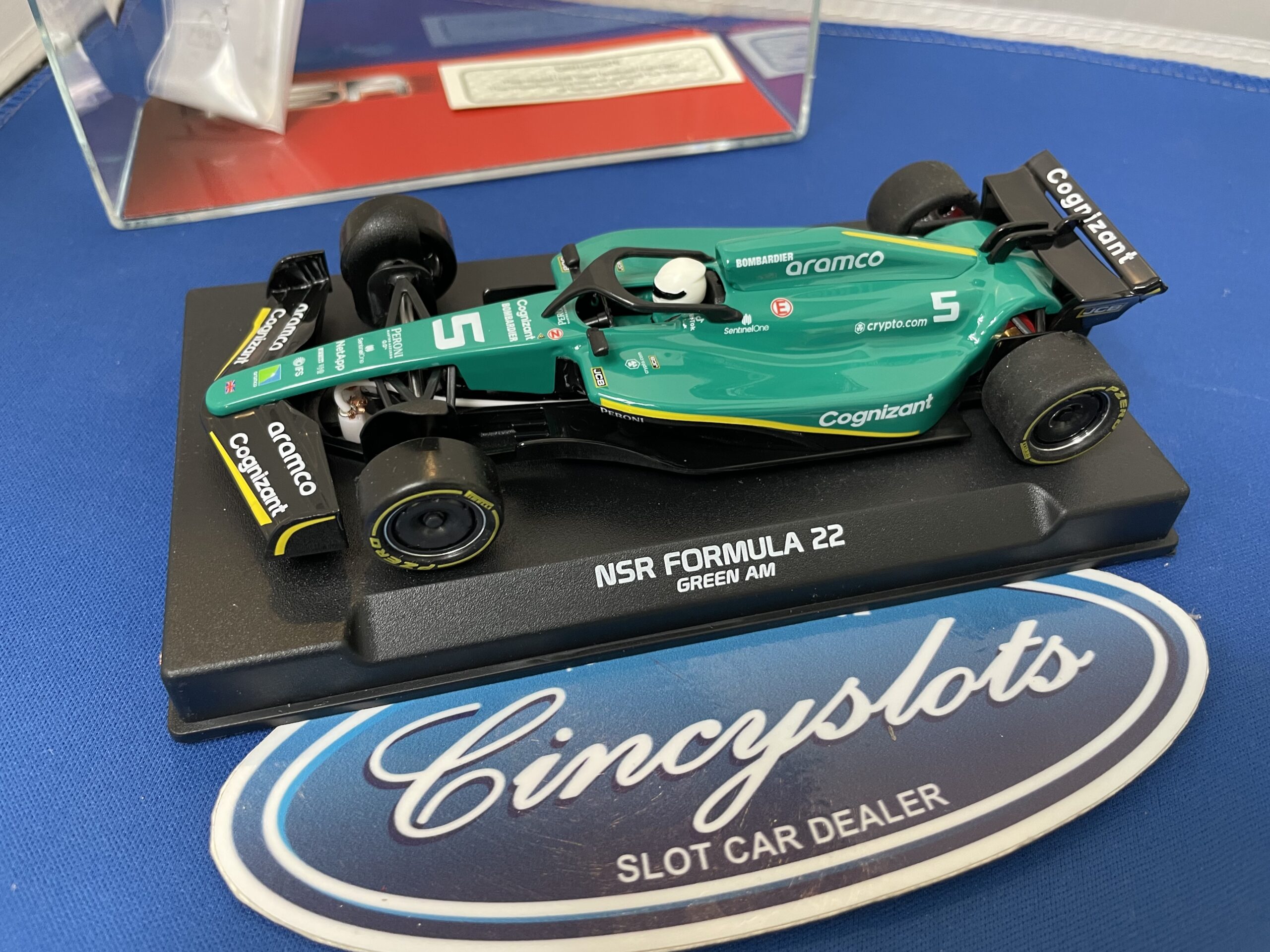 NSR 0340IL Formula 22 Aston Martin Vettel #5 1/32 Slot Car.