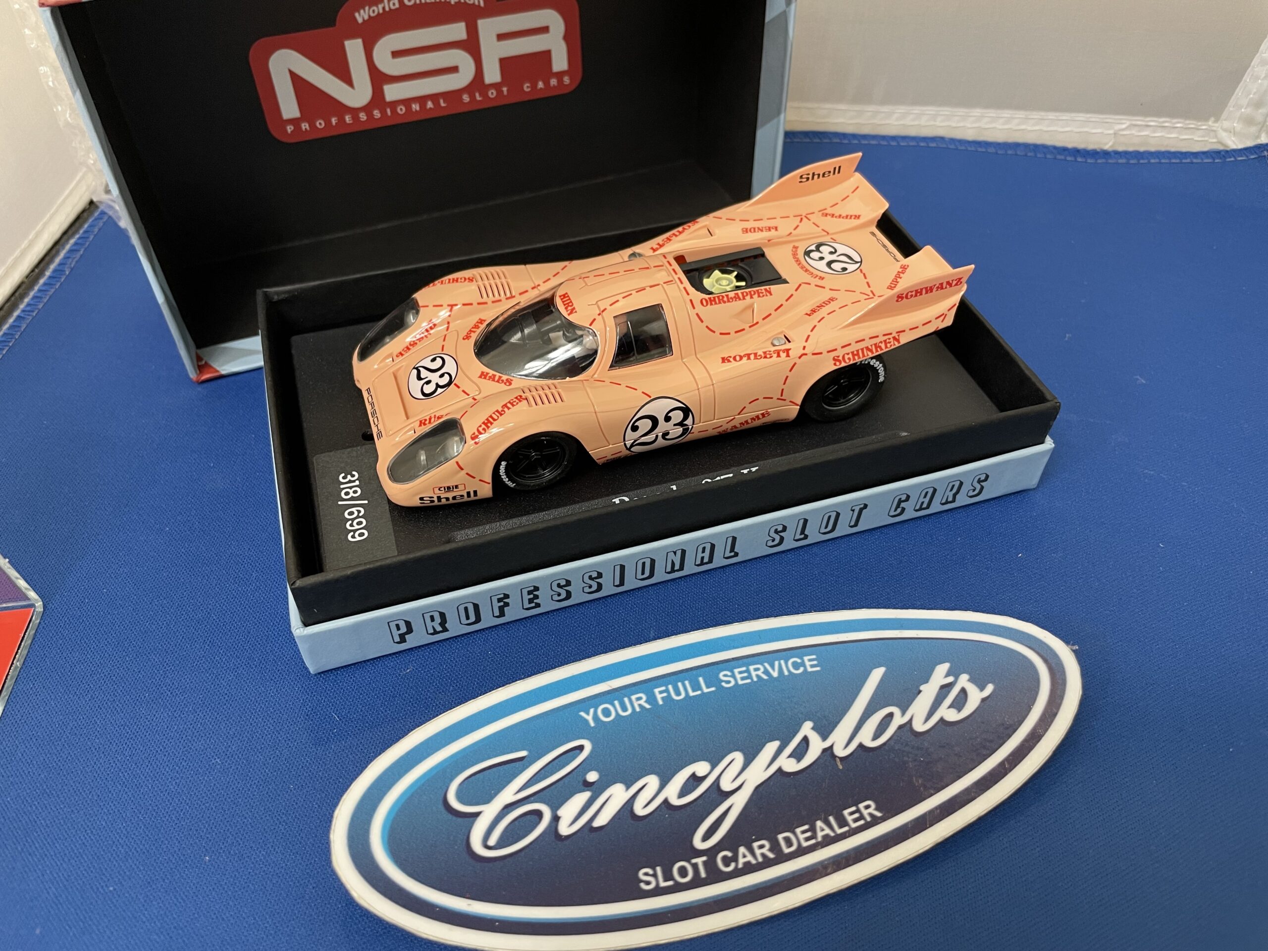 NSR NSRHL01 Porsche 917k Pink Pig 1/32 Slot Car.