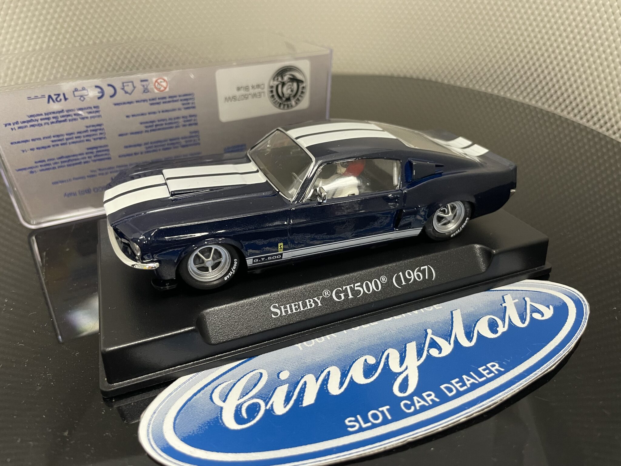 Thunderslot LEMU507S/W Mustang GT500 Dark Blue 1/32 Slot Car.