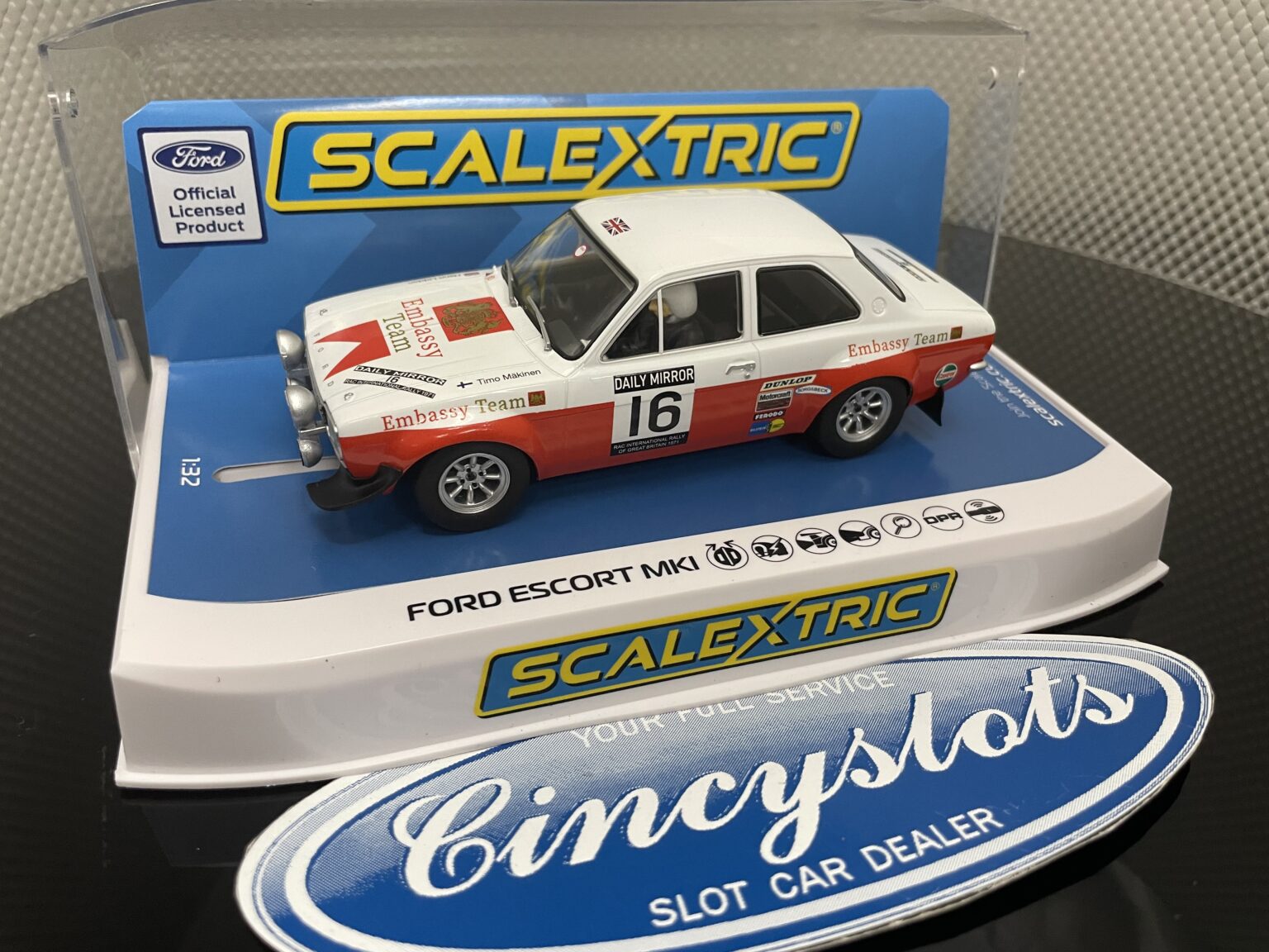 Scalextric C4324 Ford Escort MK1 1/32 Slot Car.