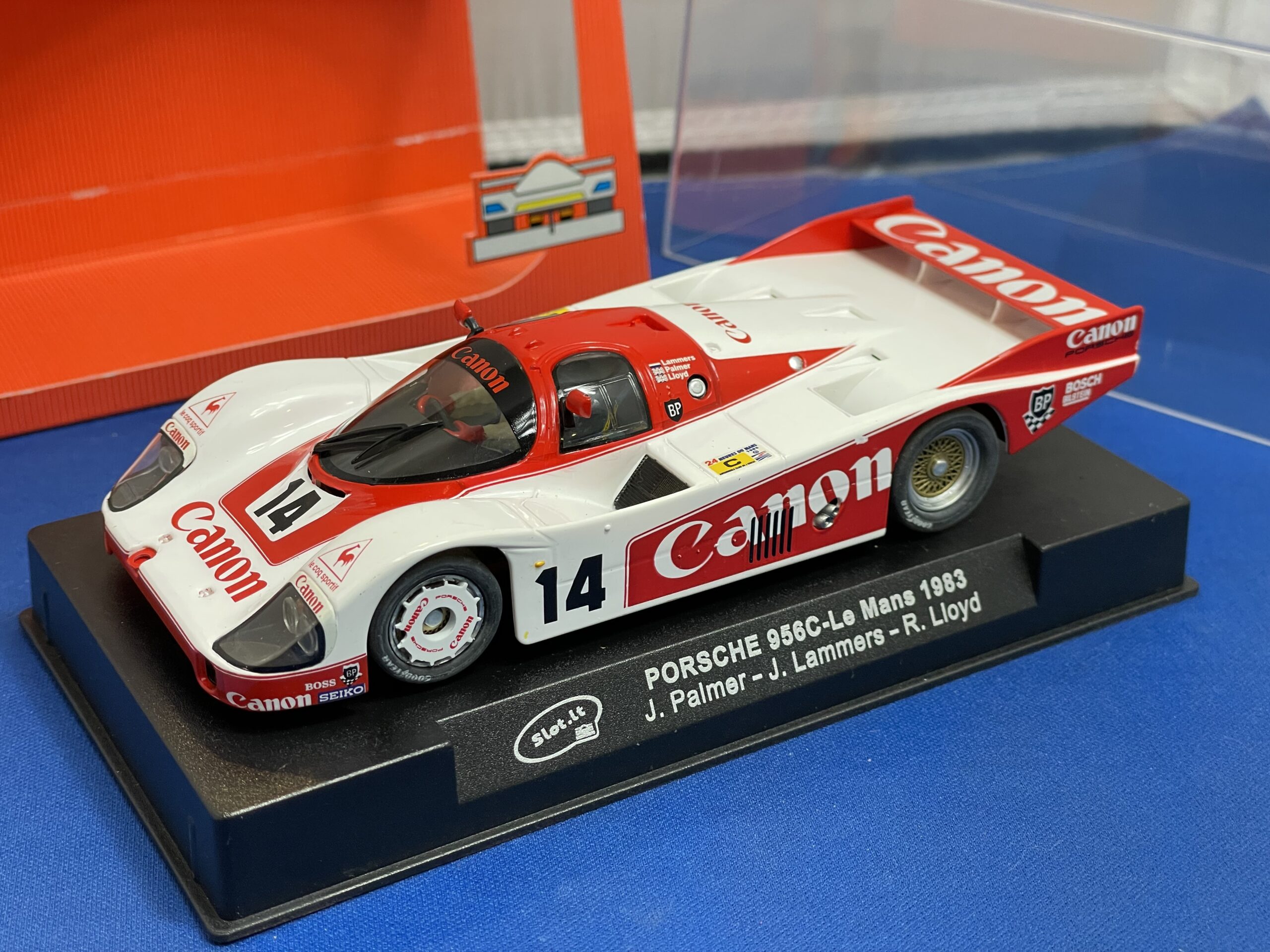 Slot.it CA02b Cannon Porsche 956c 1/32 Slot Car, Lightly Used.