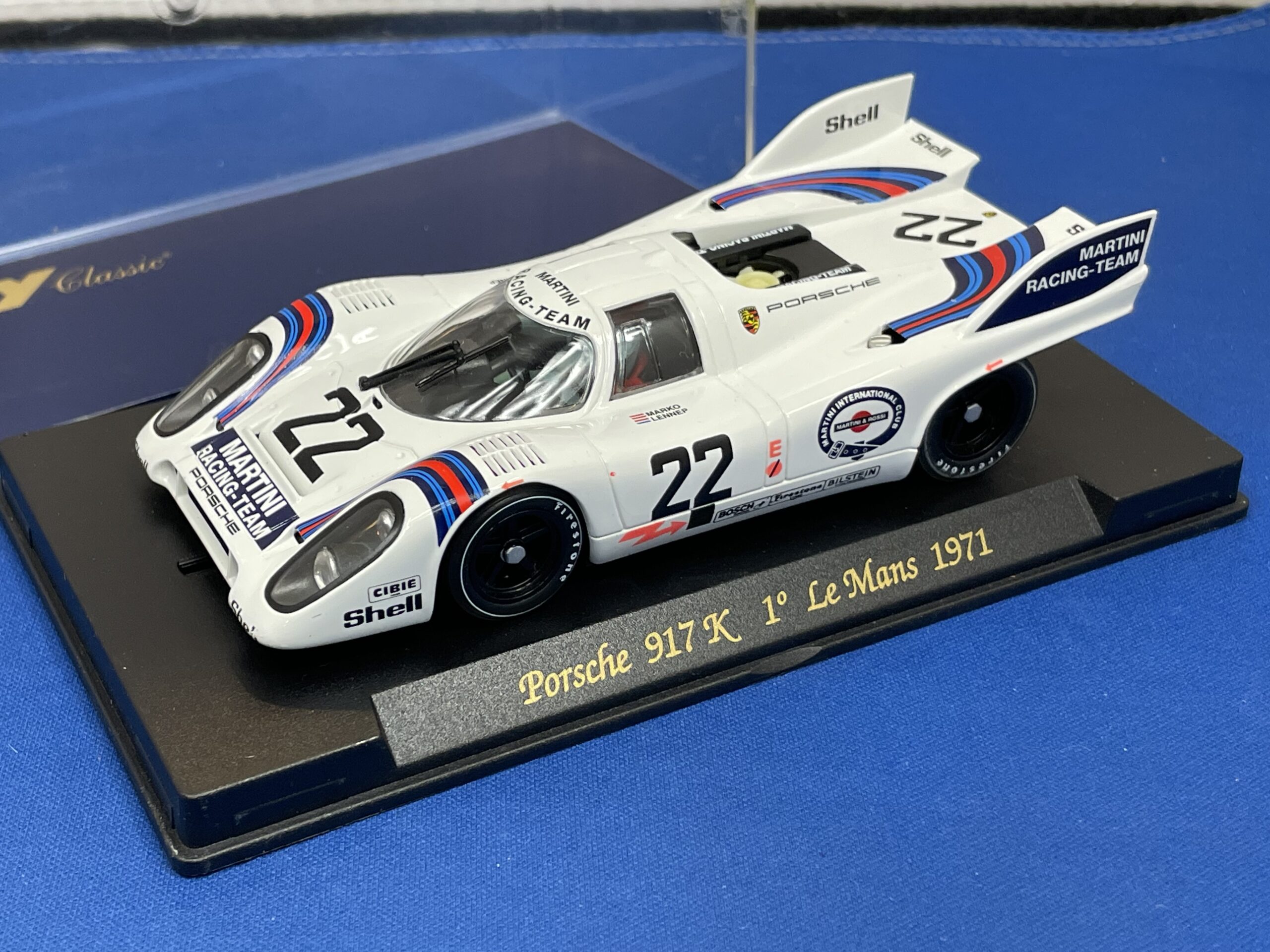 FLY C51 Porsche 917k Martini #4 1/32 Slot Car, Lightly Used.