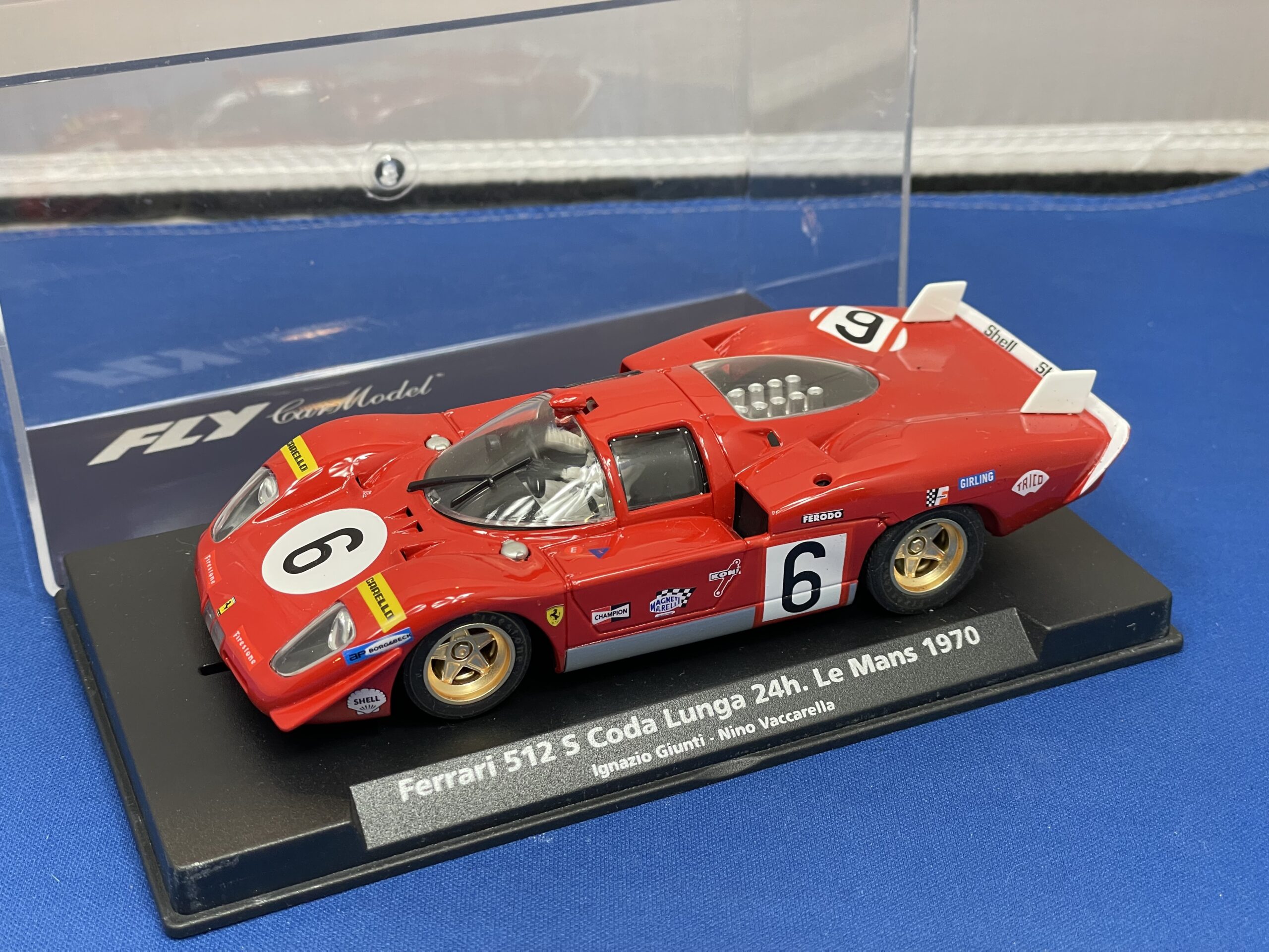 FLY C72 88097 Ferrari 512s Coda Lunga, 1/32 Slot Car, Lightly Used.