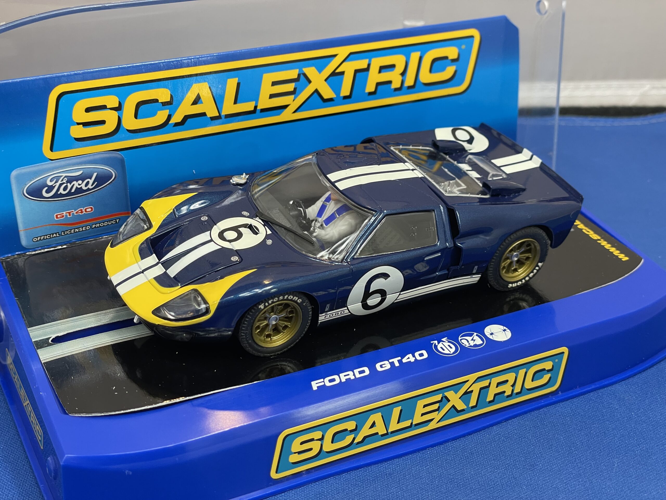 Scalextric C3097 Ford GT40 Andretti, 1/32 Slot Car.