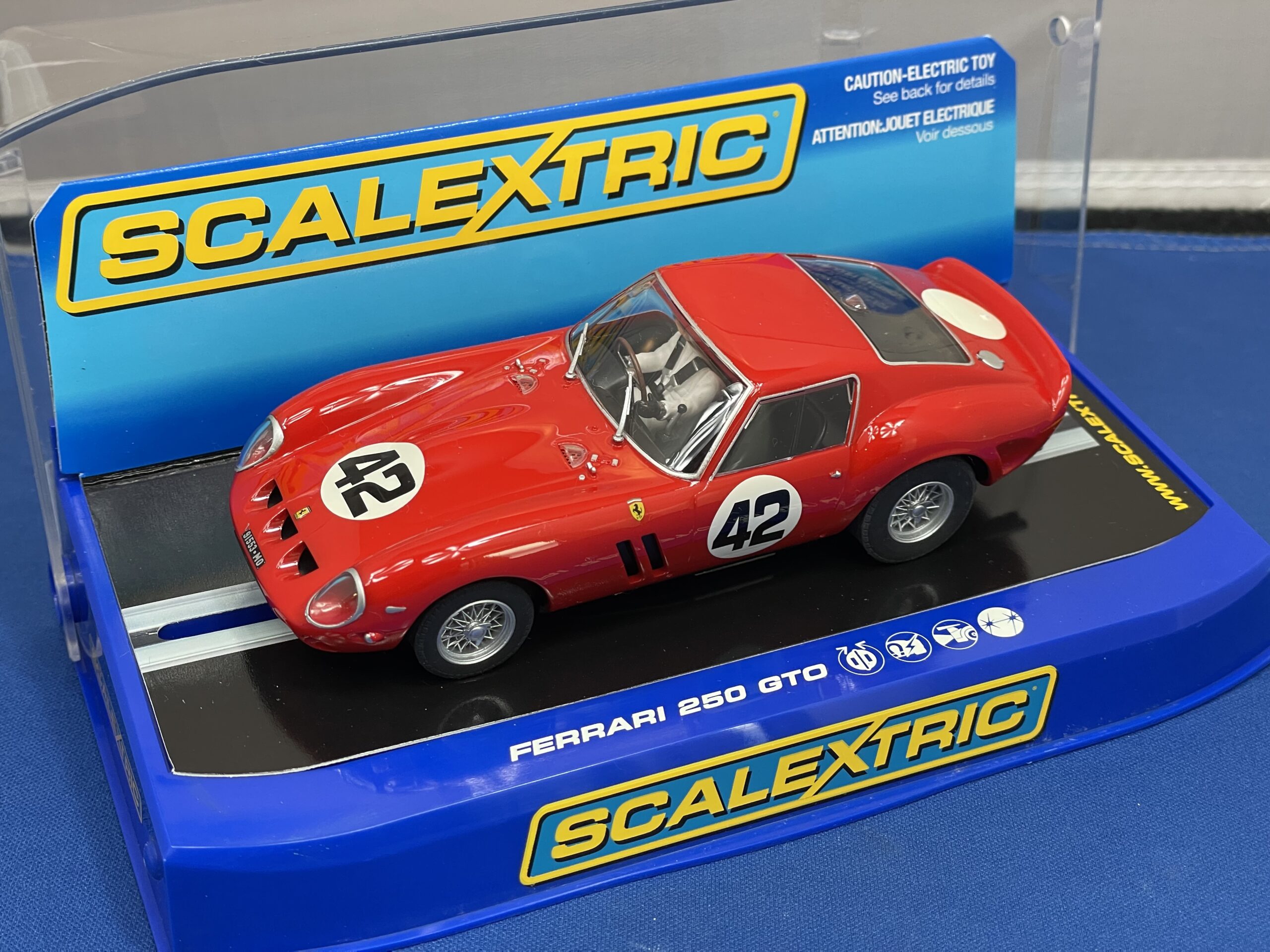 Scalextric C2970 Ferrari 250 GTO 1/32 Slot Car, Lightly Used.