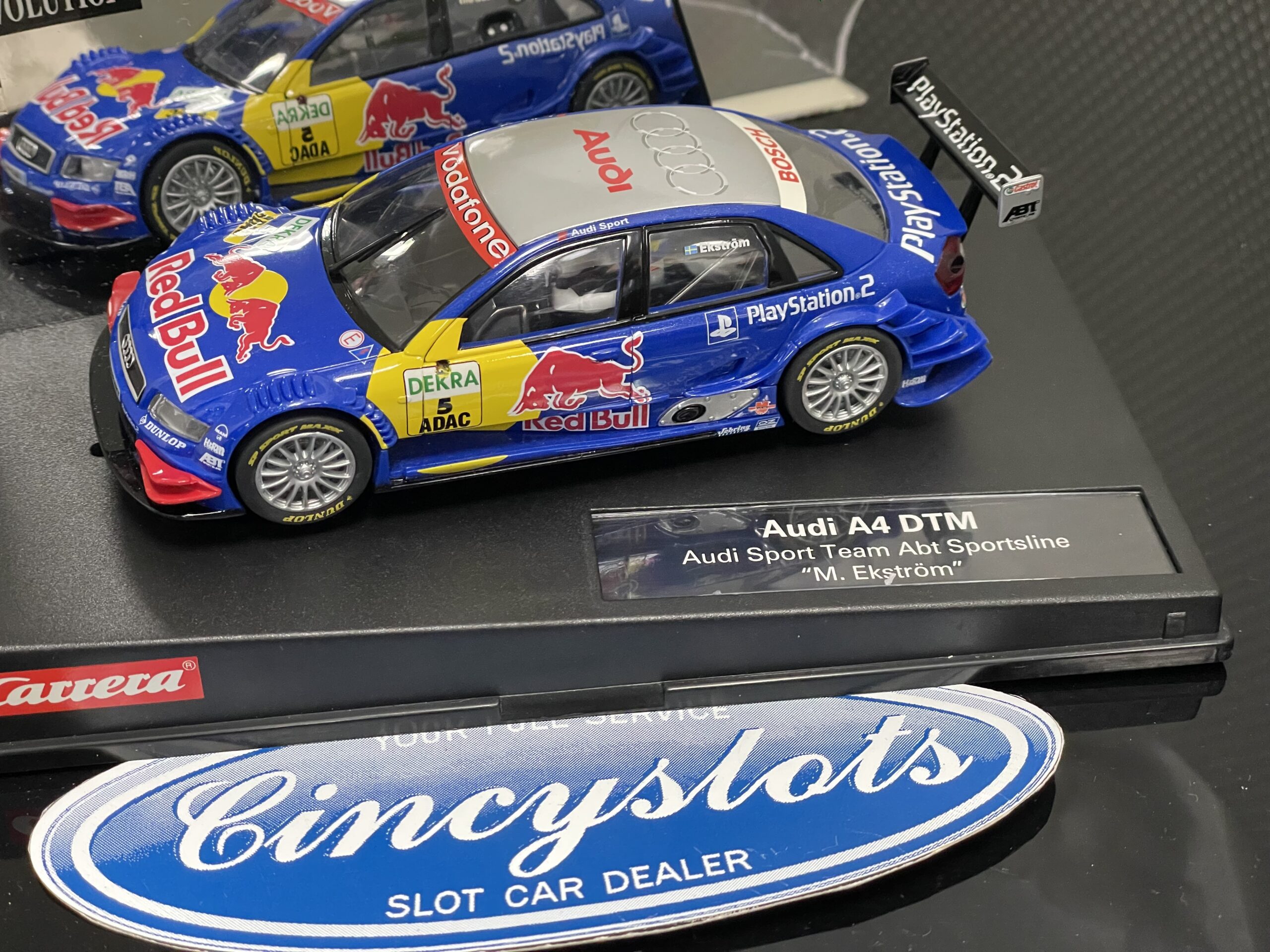 Carrera Evolution 25751 Red Bull Audi A4 DTM Lightly Used.