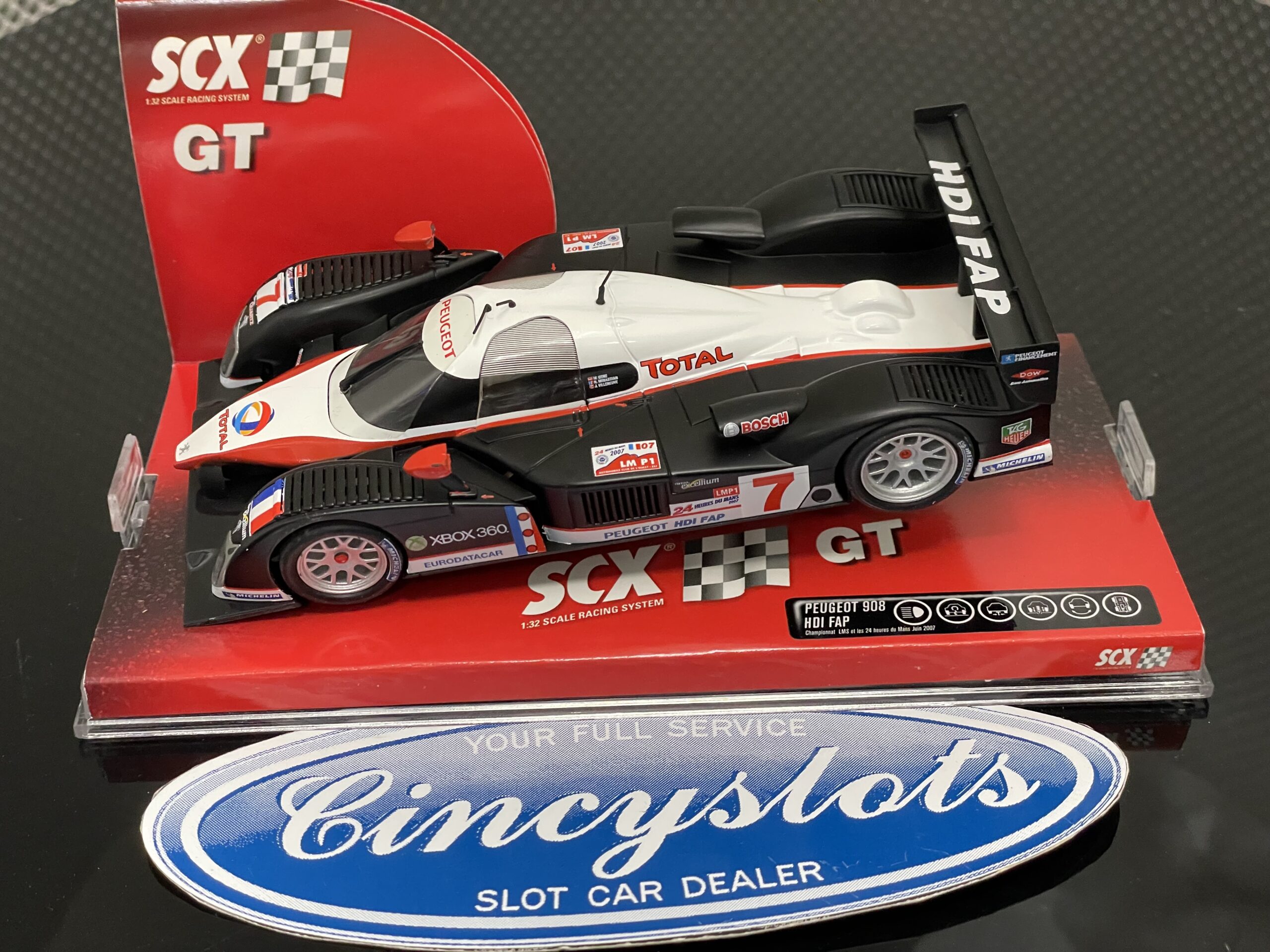 SCX 62710 Peugeot 908 HDI 1/32 Slot Car, Lightly Used.