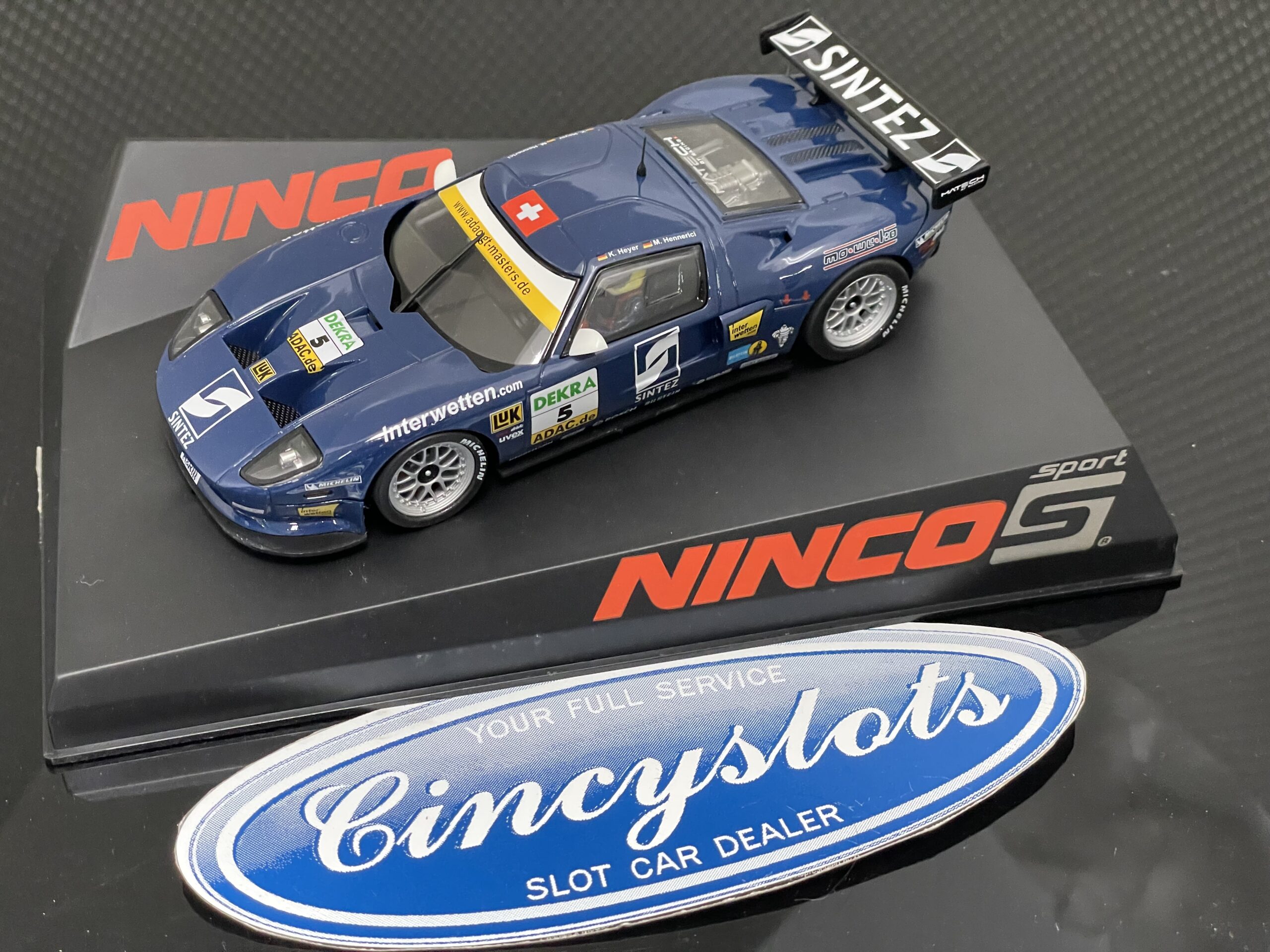 Ninco 50532 Ford GT ADAC 1/32 Slot Car, Lightly Used.
