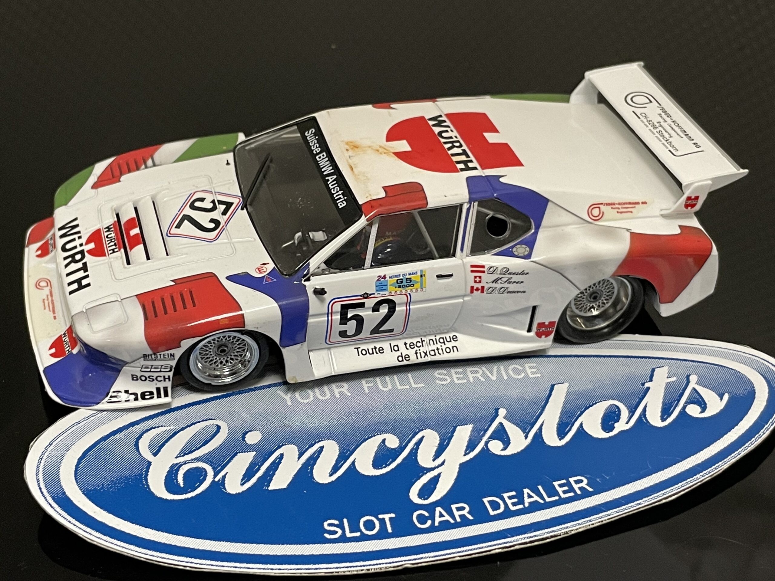 Sideways BMW M1 1/32 Slot Car Used.
