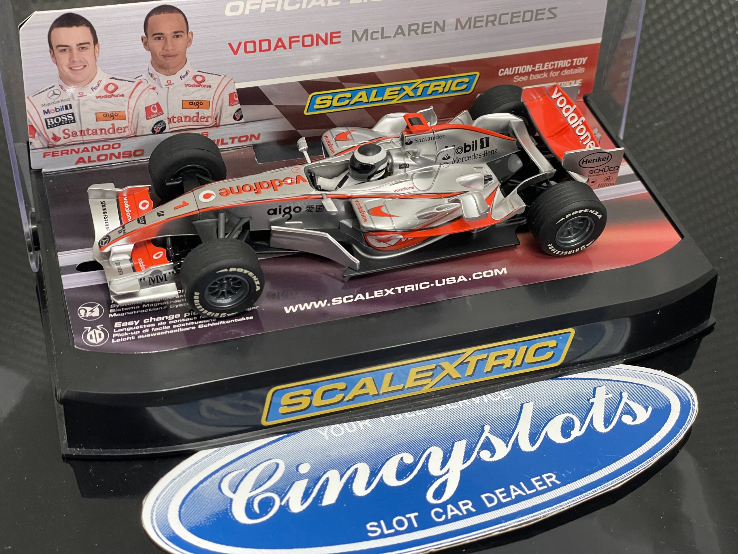 Scalextric C2806 McLaren Mercedes Alonso F1 1/32 Slot Car. Lightly Used.