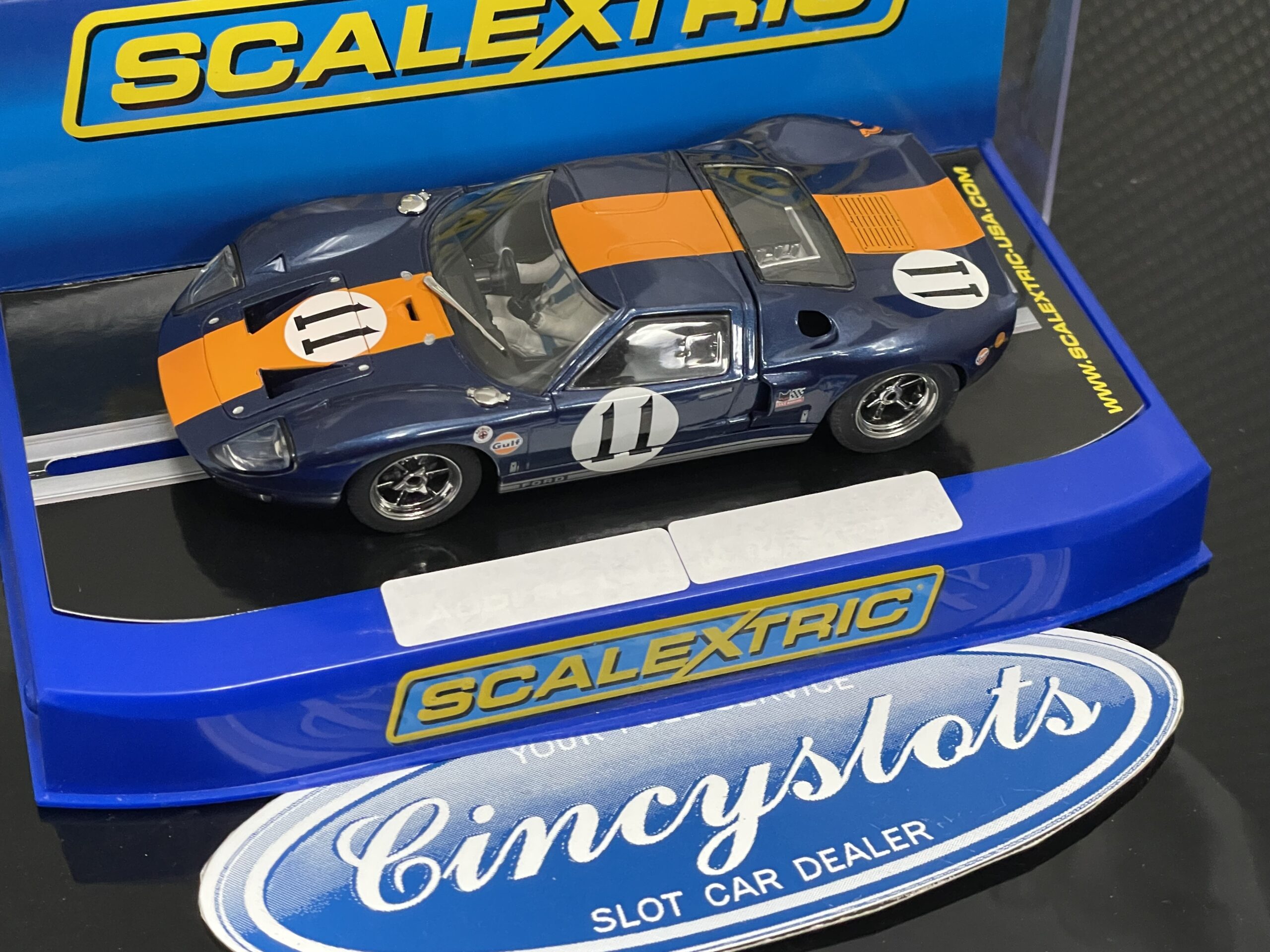 Scalextric C2755 Ford GT40 1/32 Slot Car. Lightly Used. No Lid