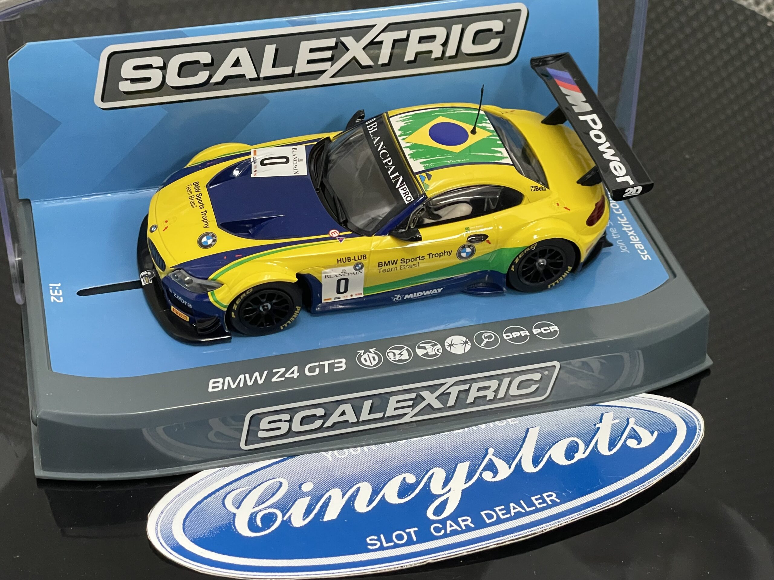 Scalextric C3721 BMW Z4 1/32 Slot Car. Lightly Used.