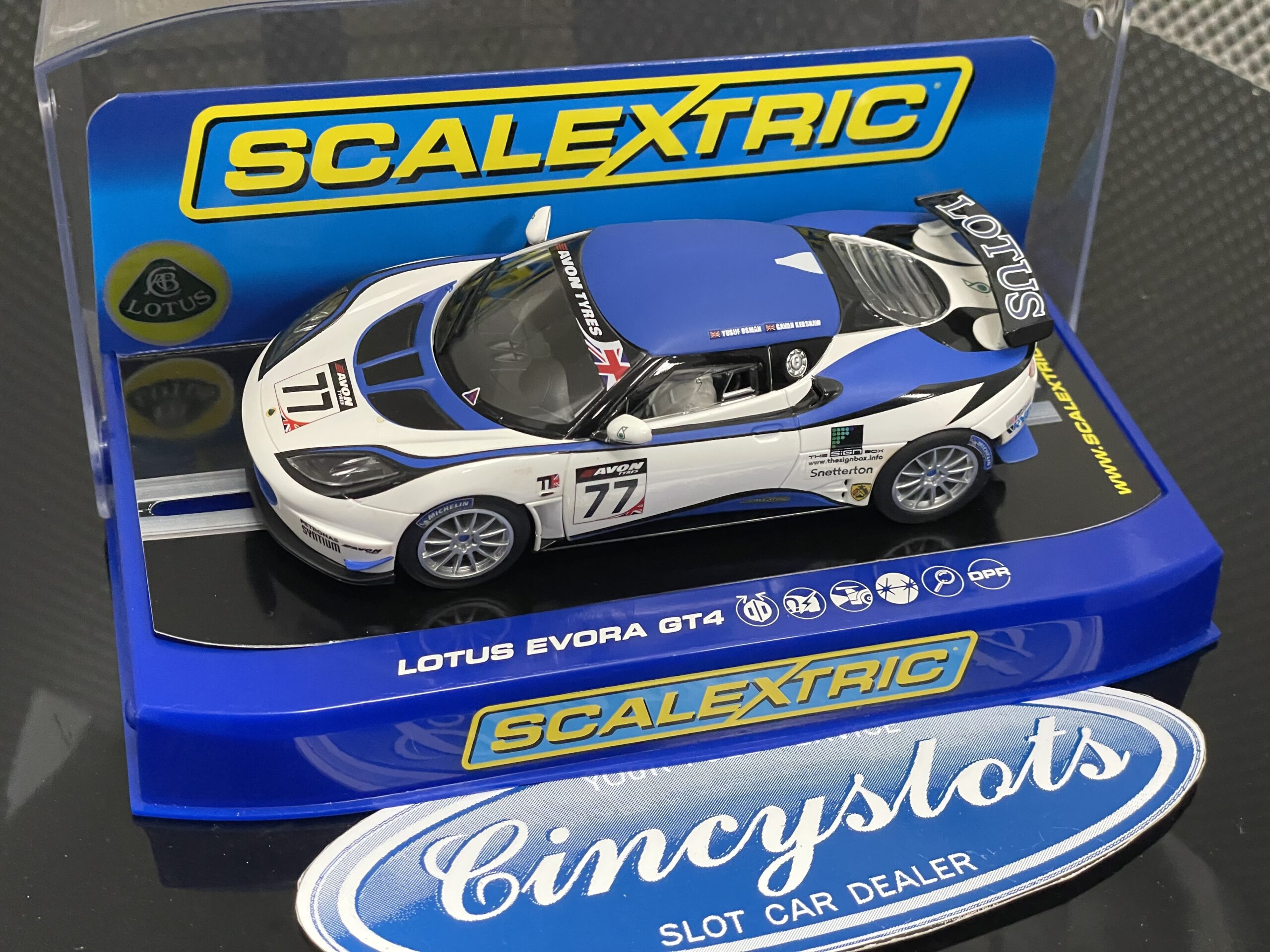 Scalextric C3599 Lotus Evora 1/32 Slot Car. Lightly Used.