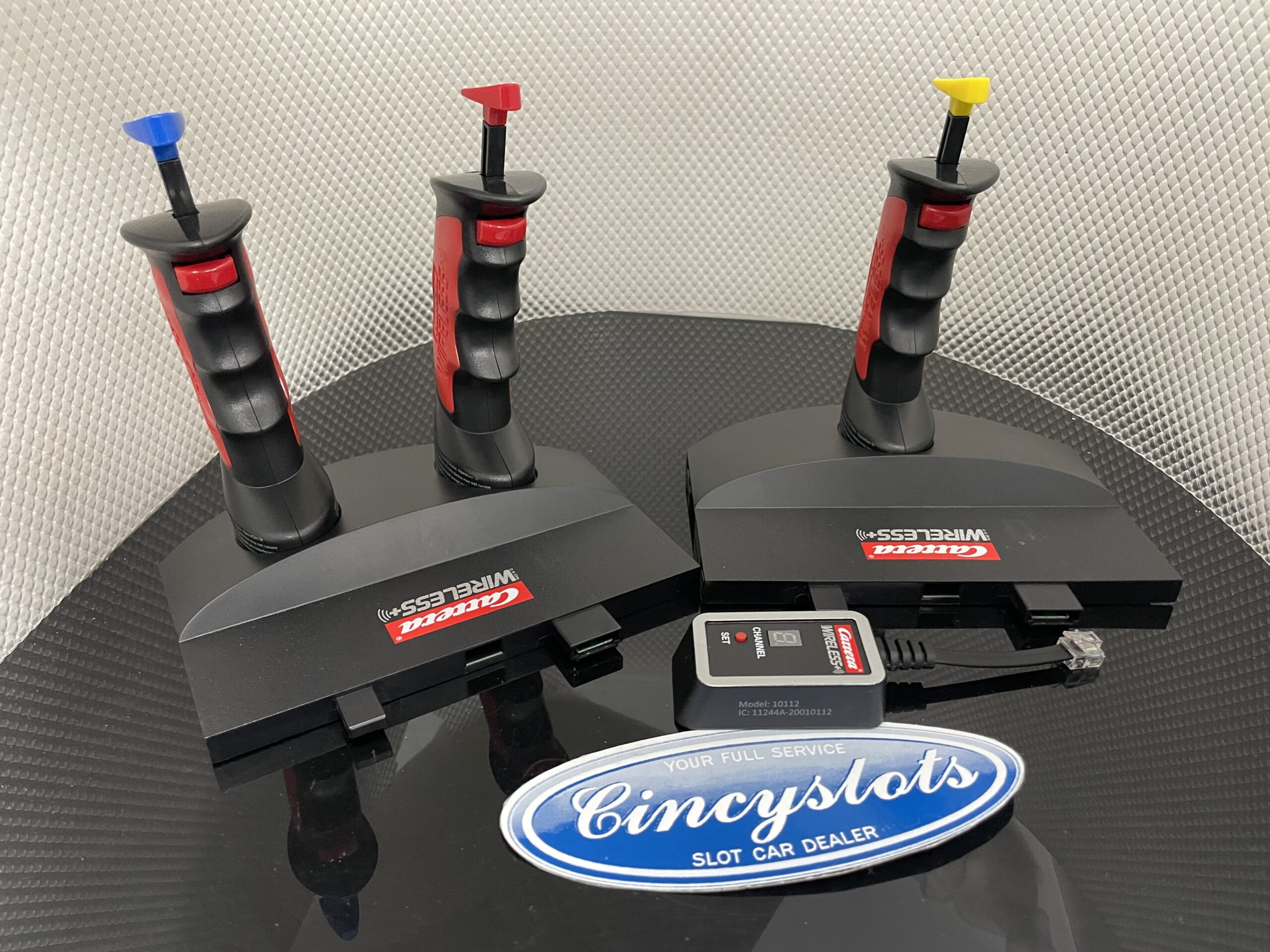 3 Carrera Wireless 2.4 Controllers Lightly Used, Test and Working.