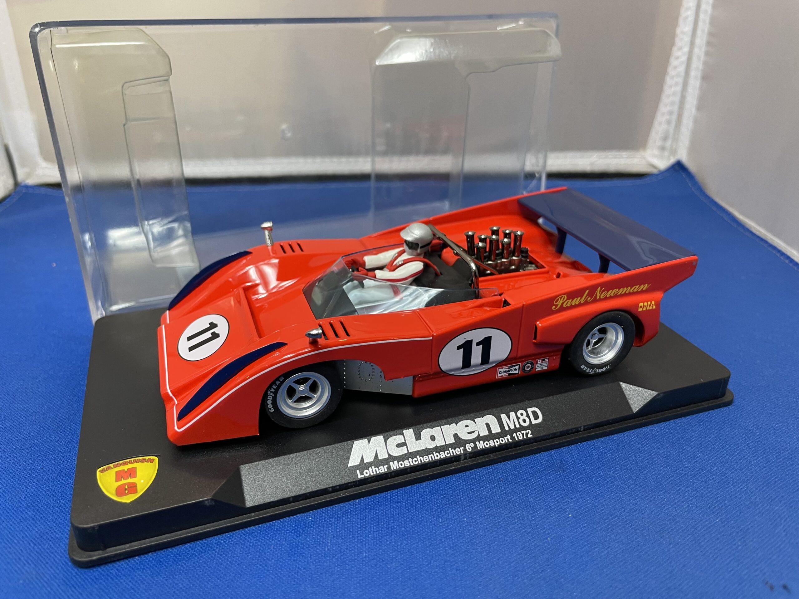Vanquish McLaren M8D CA6 #11 1/32 Slot Car, Lightly Used.