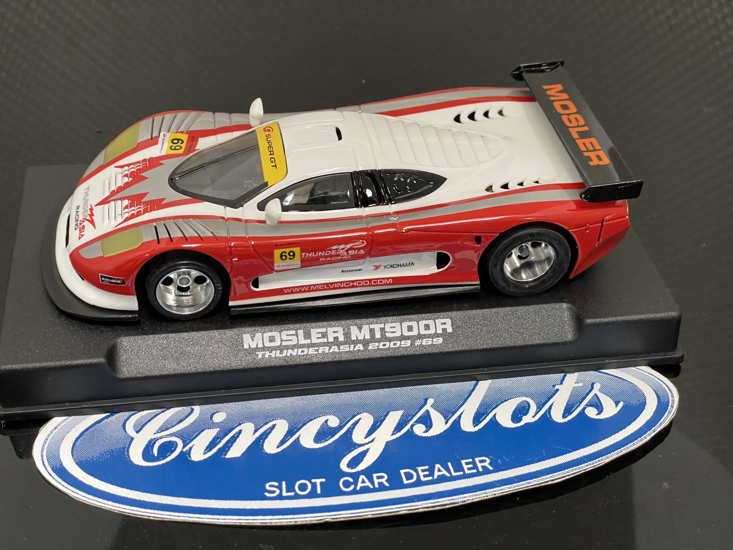 NSR 0199 Mosler Thunderasia, 1/32 Slot Car, Lightly Used.