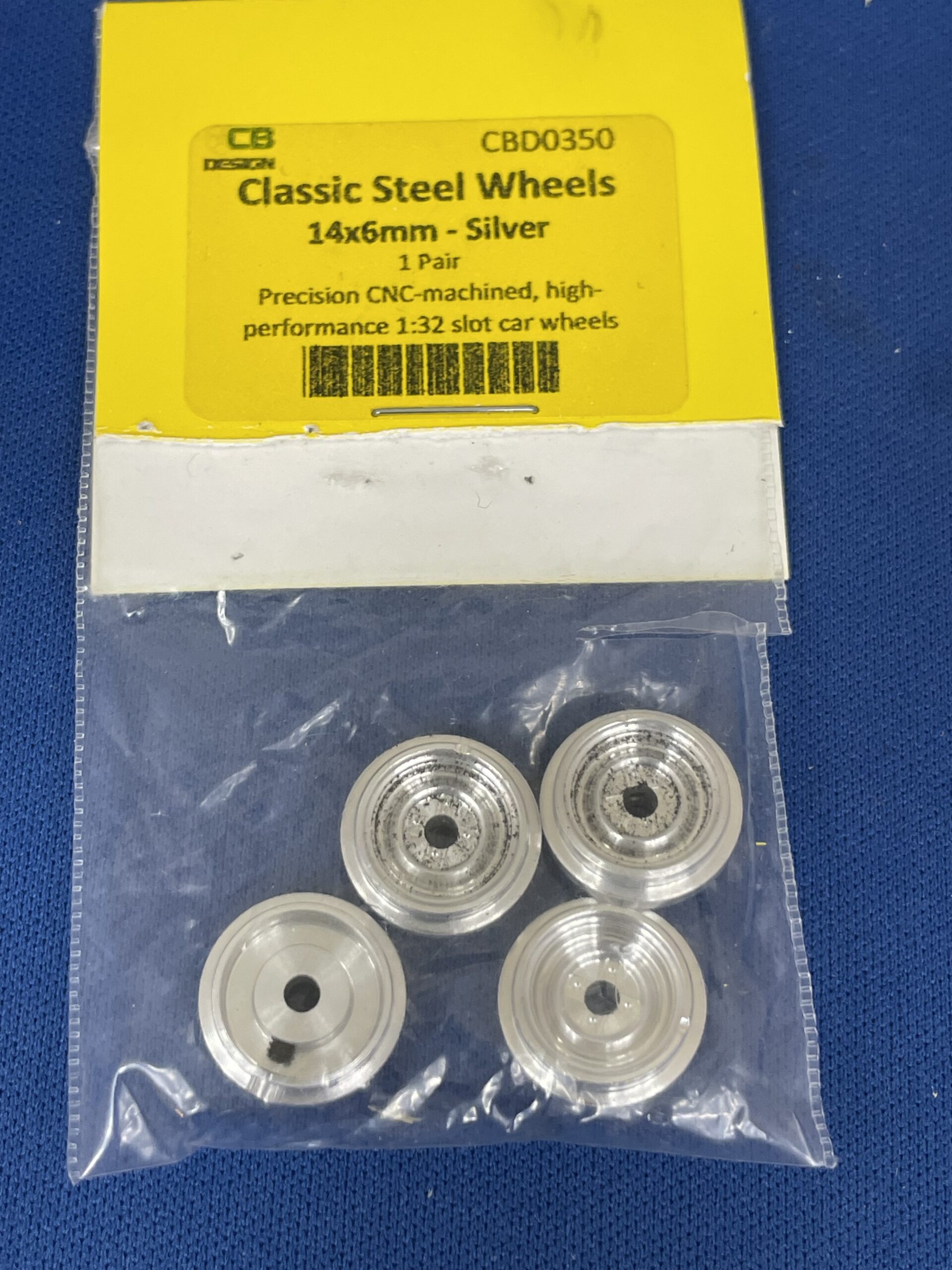 Aluminum Classic Steel Wheels 14x6 Set of 4.