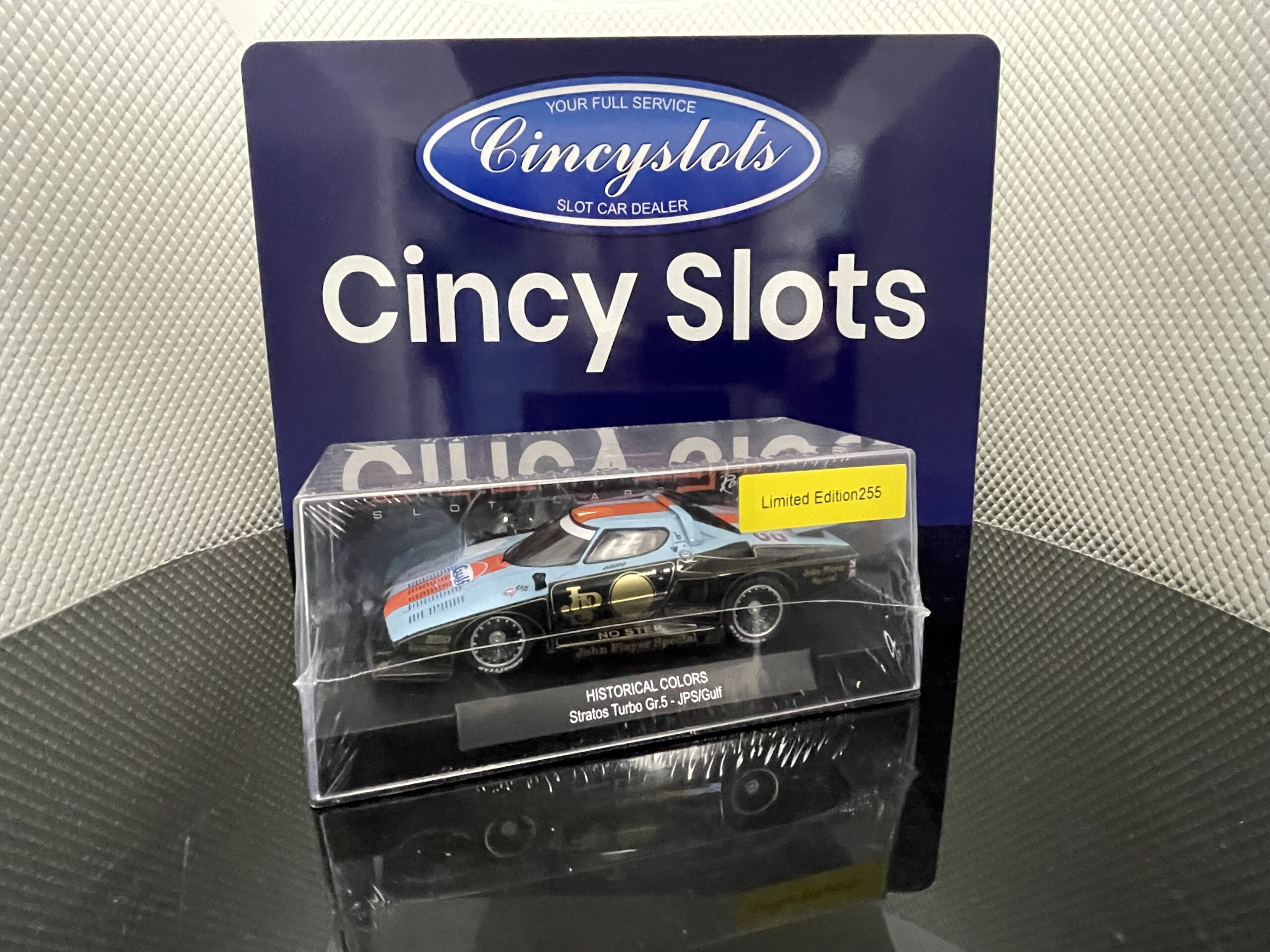 Sideways SWHC06 Lancia Stratos JPS/Gulf Edition 1/32 Slot Car.