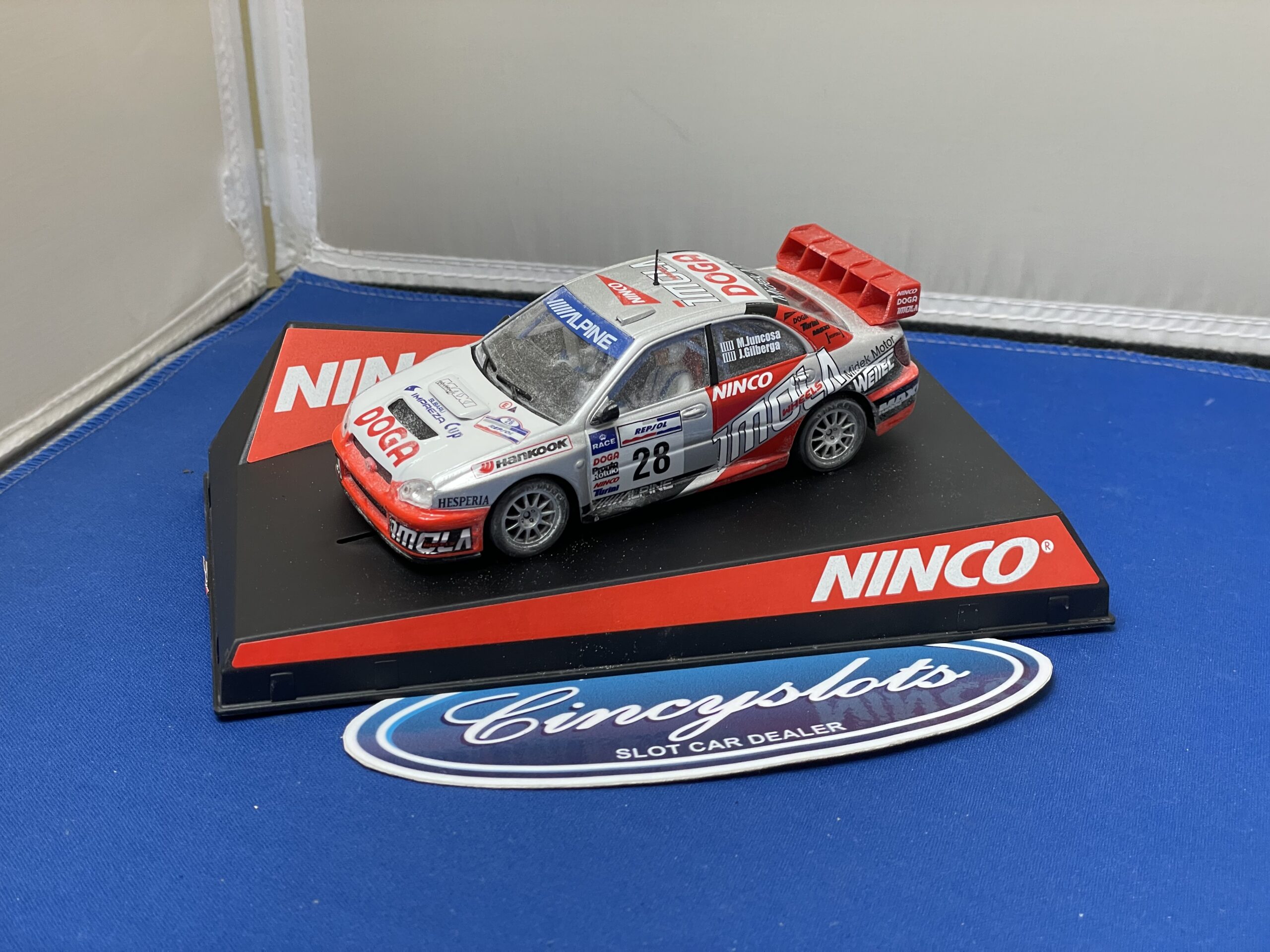 Ninco 50385 Subaru Used 1/32 SLOT CAR.