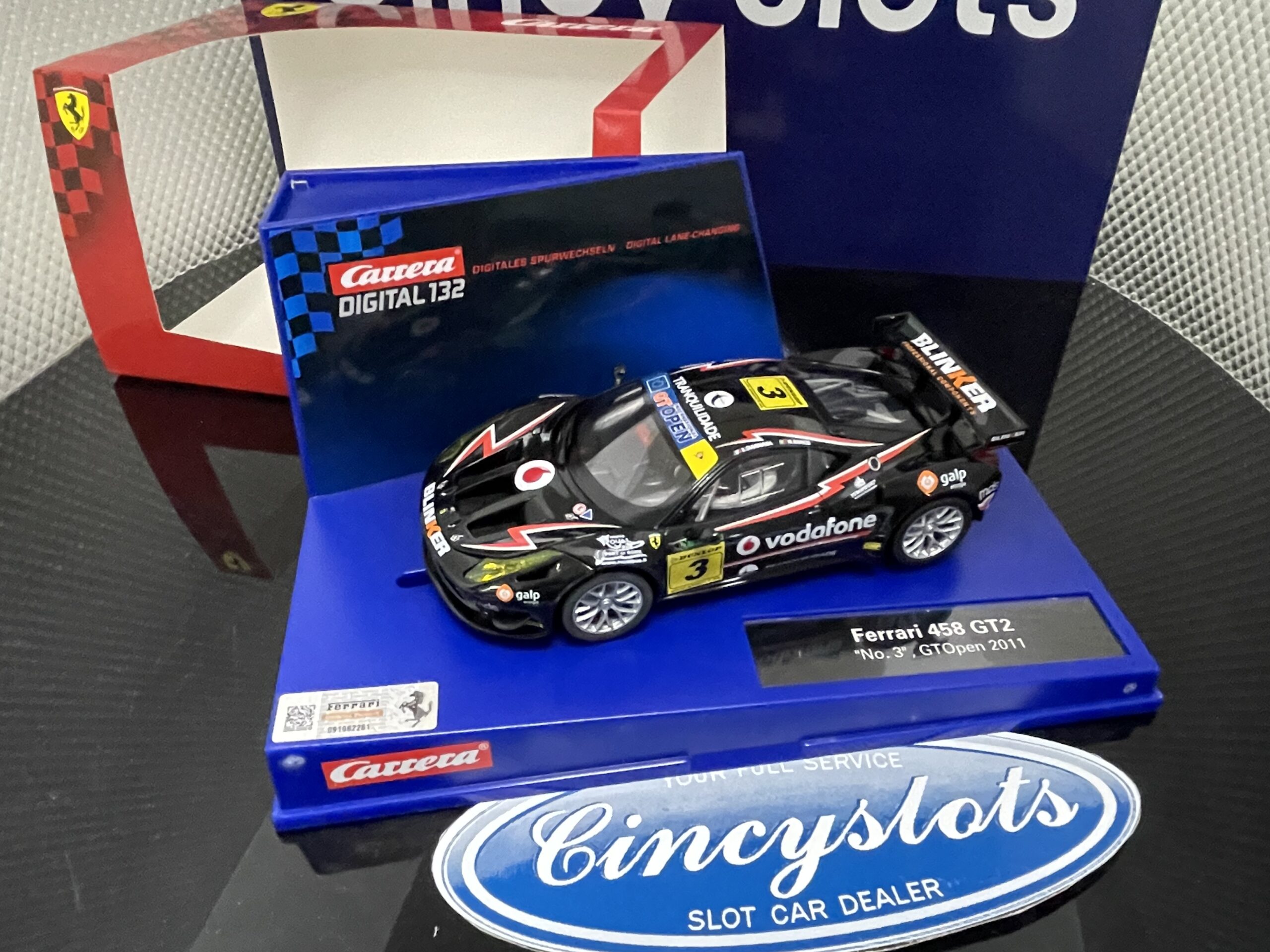 Carrera D132 30607 Ferrari 458 GT3 1/32 Slot Car.