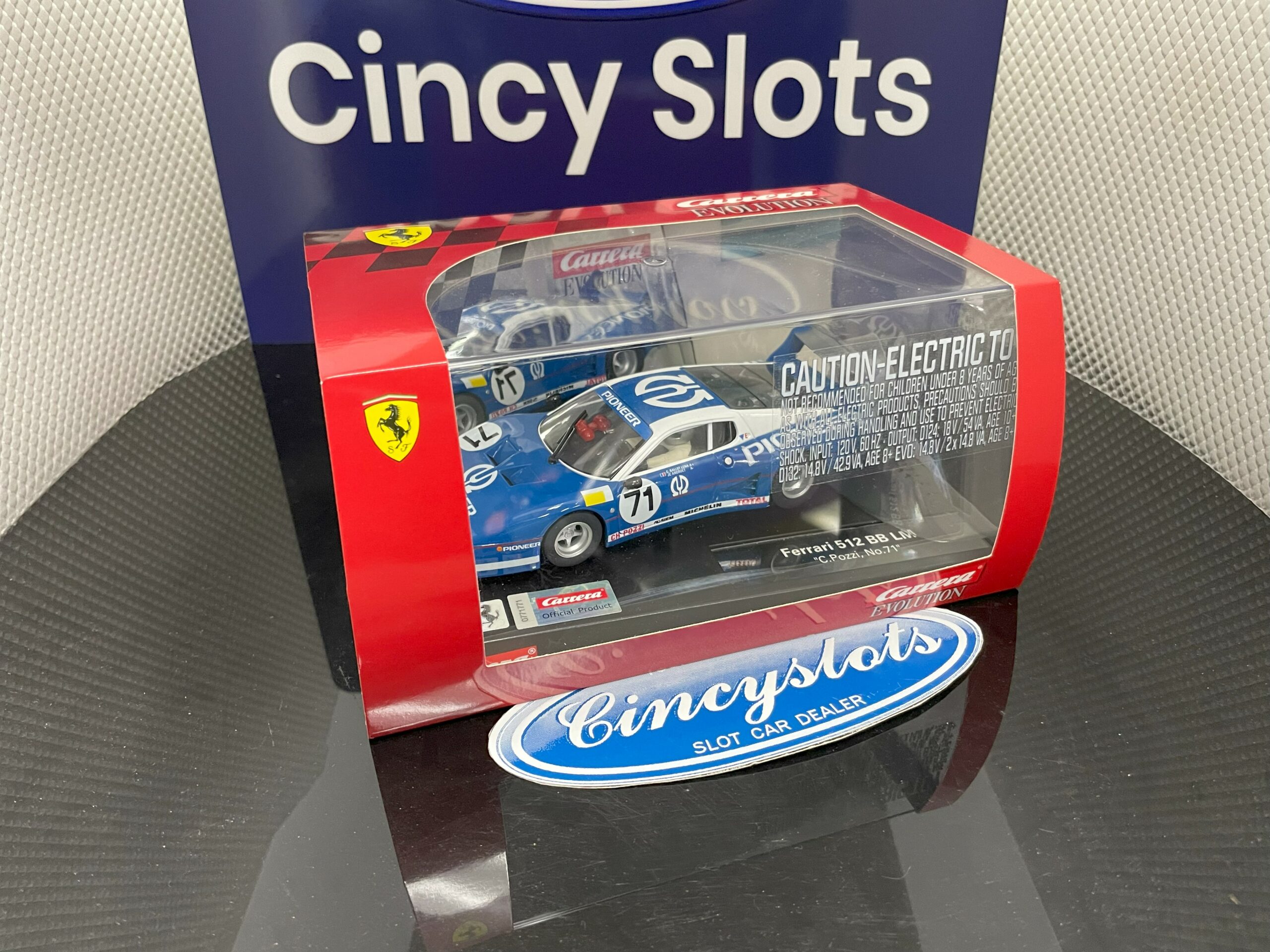 Carrera Evolution 27726 Ferrari 512BB 1/32 Slot Car.