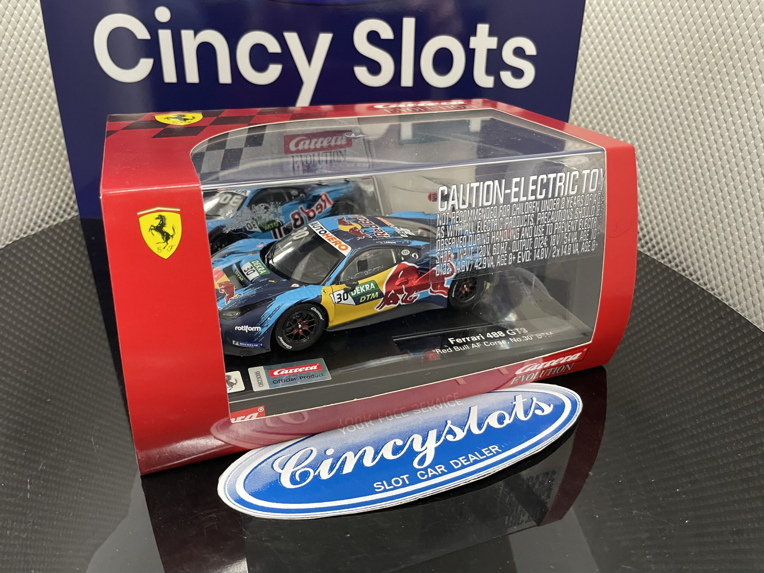 Carrera Evolution 27708 Ferrari 488 1/32 Slot Car.