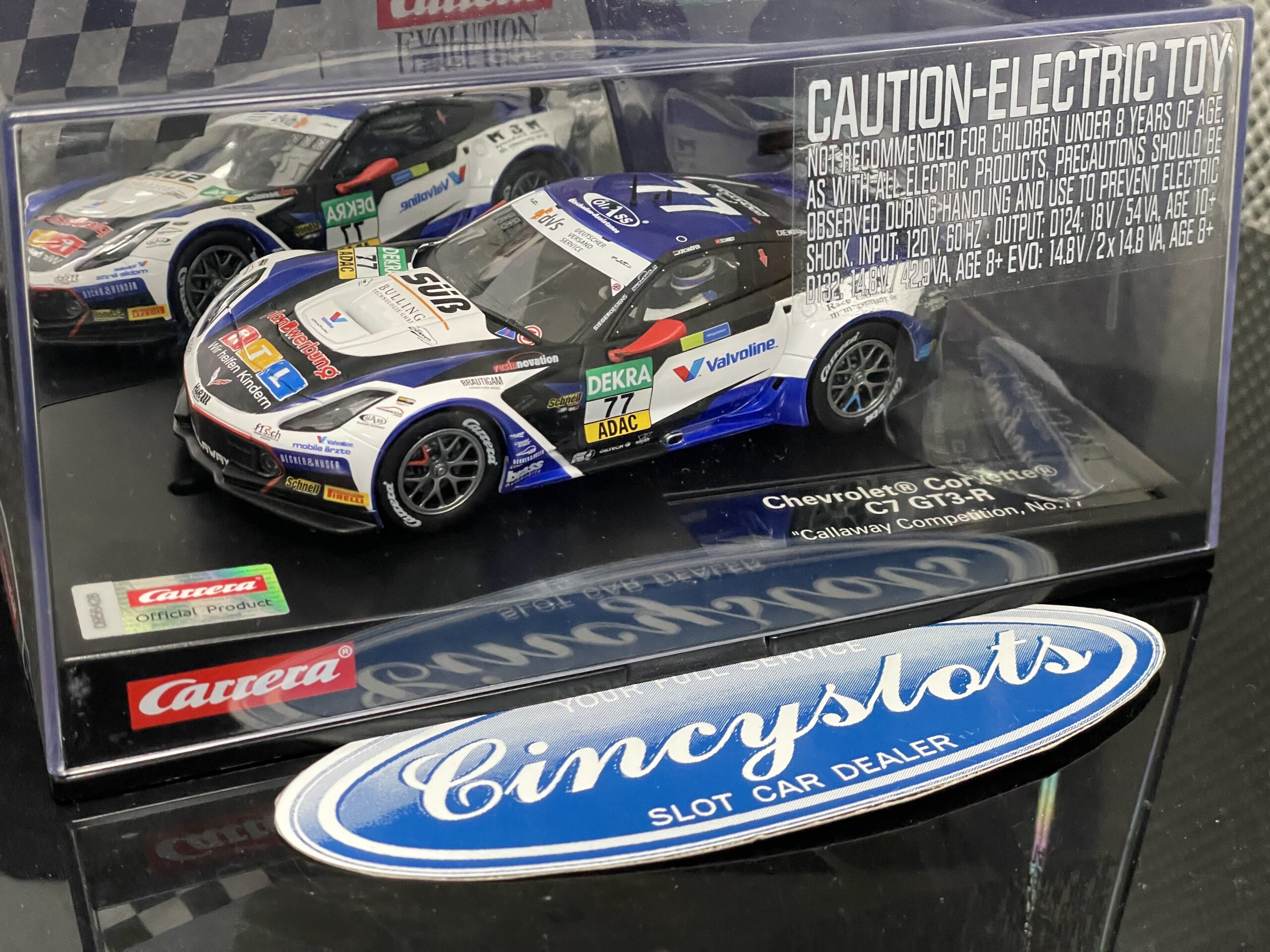 Carrera Evolution 27739 Corvette C7R 1/32 Slot Car.
