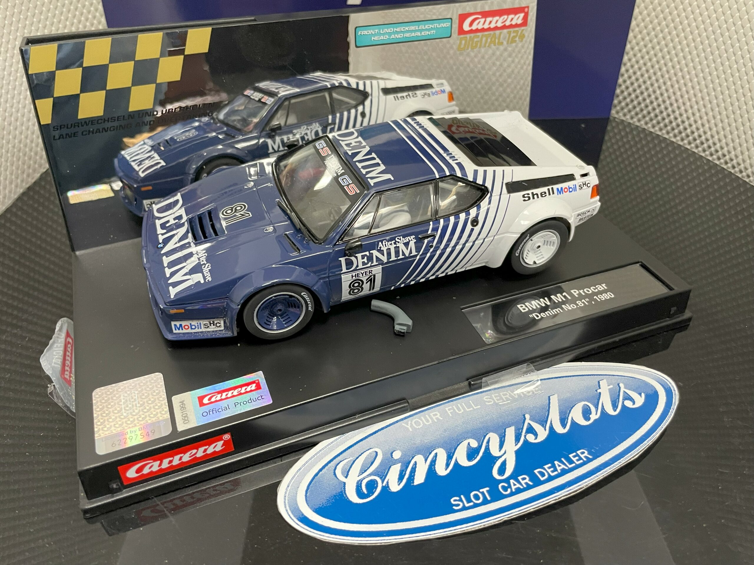 Carrera Digital D124 23909 BMW M1 1/24 Slot Car. Used.