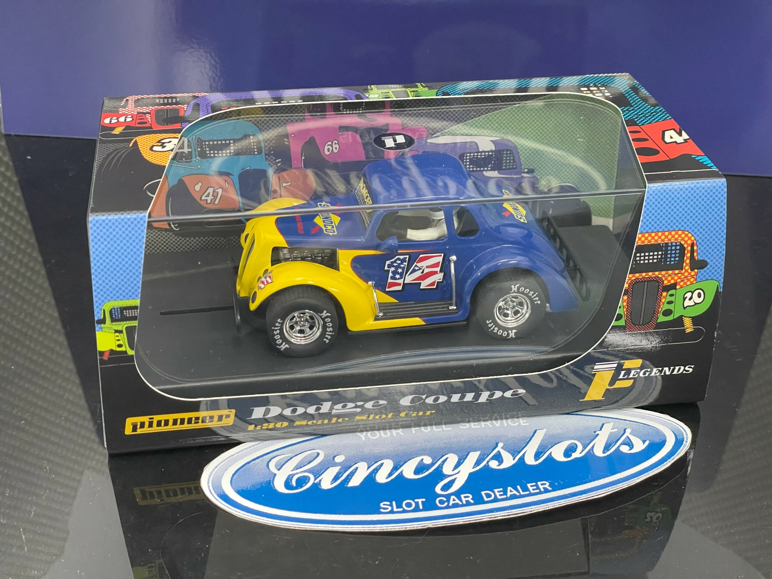 Pioneer P129 Dodge Coupe Legend Racer 1/32 Slot Car.
