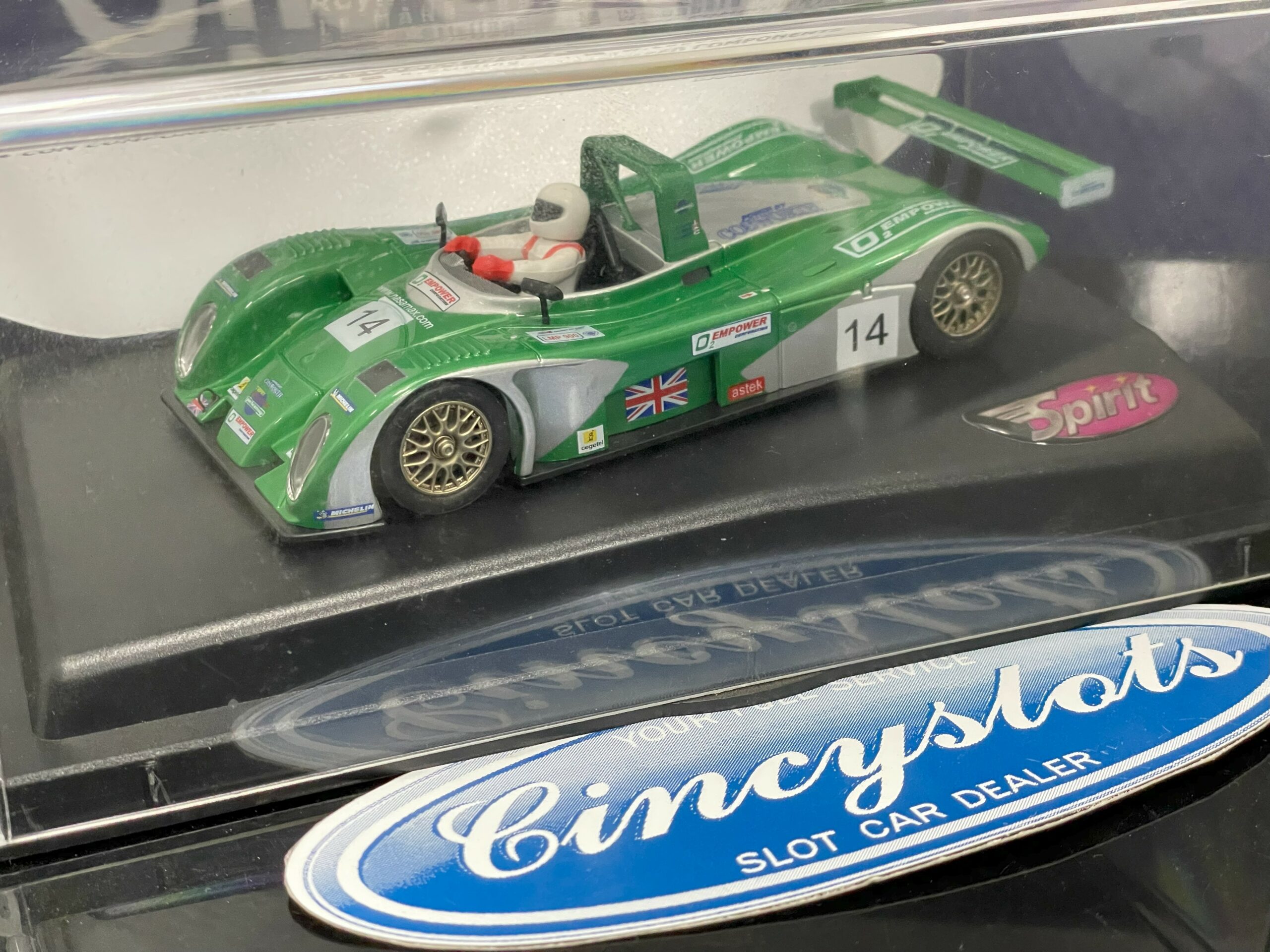 Spirit Green Reynard 1/32 Slot Car.